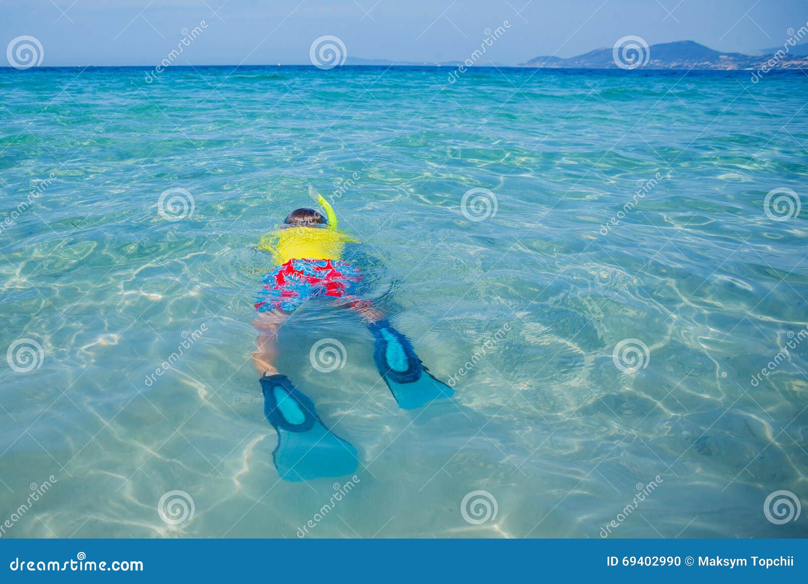 Boy scuba diving stock photo. Image of little, restful - 69402990