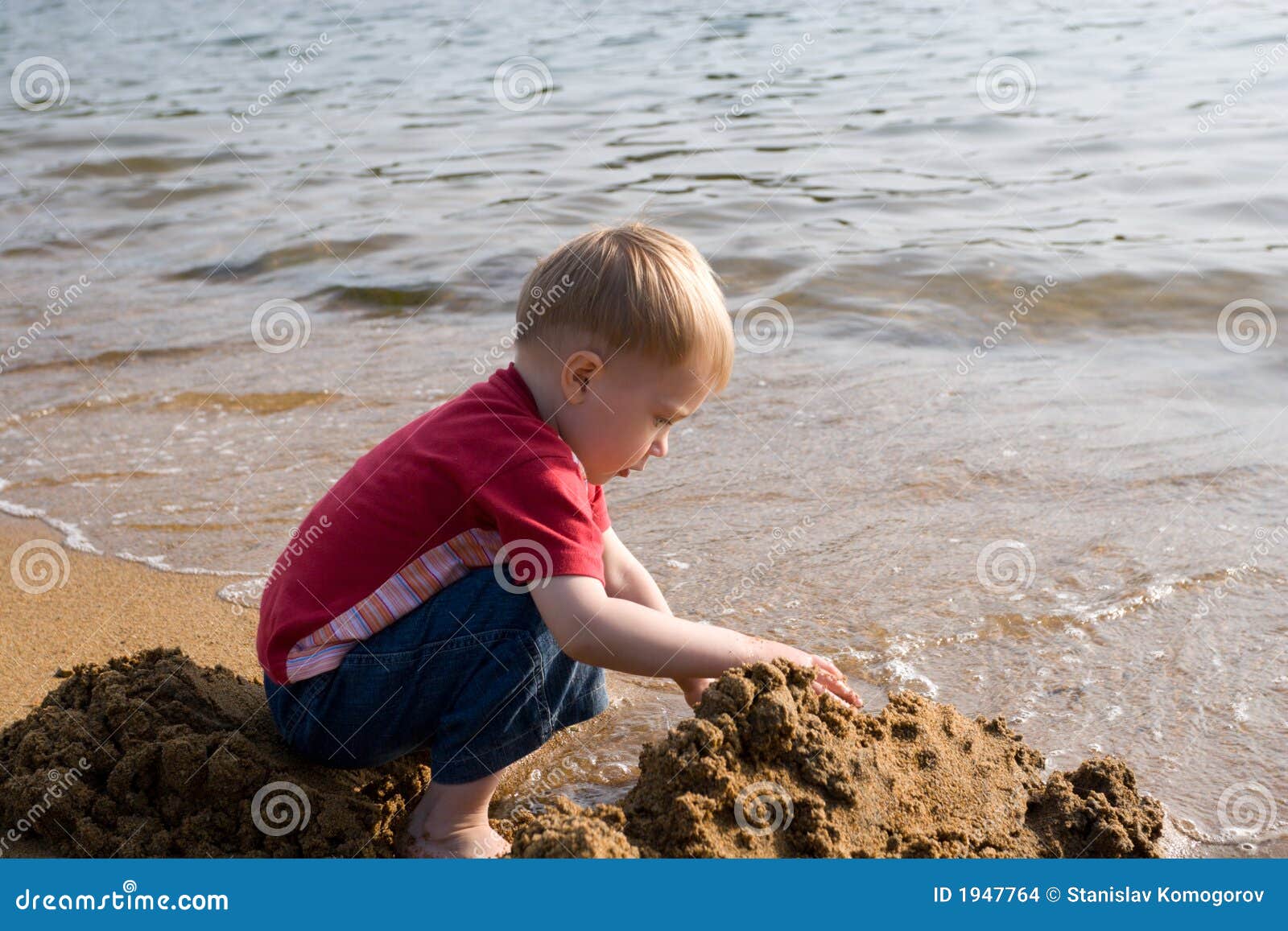 Boy and sea stock photo. Image of human, portrait, child - 1947764