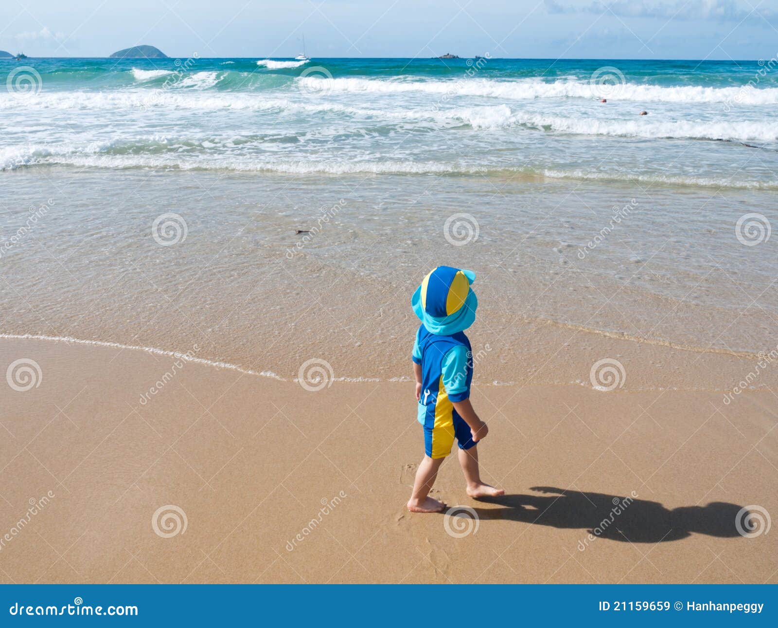 Boy and sea stock image. Image of ethnicity, cheerful - 21159659