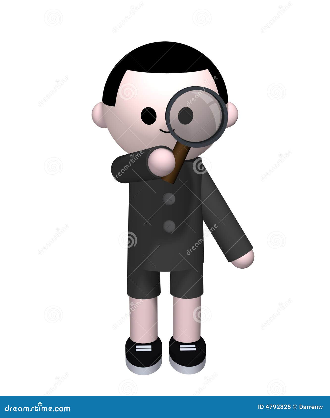 Boy searching stock illustration. Illustration of looking - 4792828