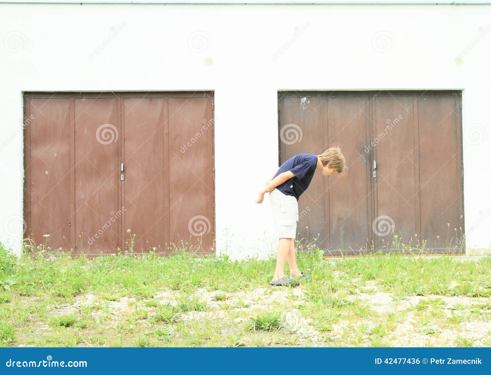 Boy searching for keys stock photo. Image of little, door - 42477436
