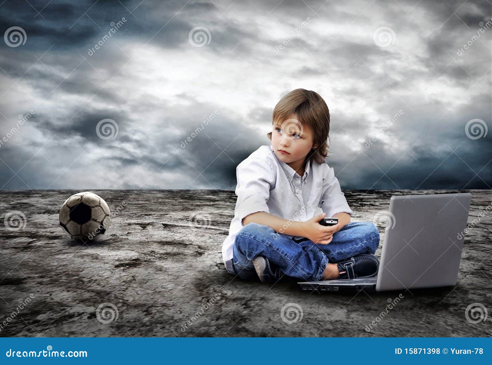 Boy seating with notebook stock photo. Image of beautiful - 15871398