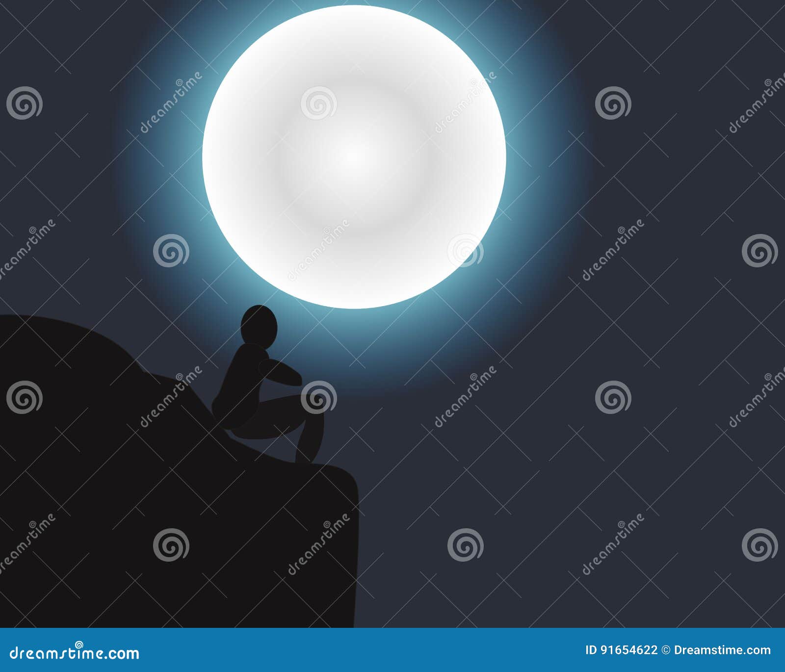 All Seeing Eye And Moon Phase Cartoon Vector | CartoonDealer.com #228086019