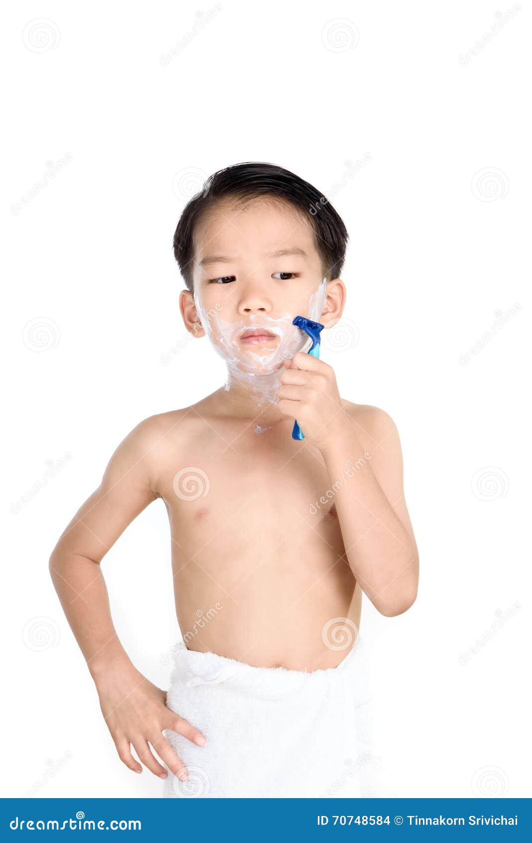 Boy and shaver stock photo. Image of portrait, lifestyle - 70748584
