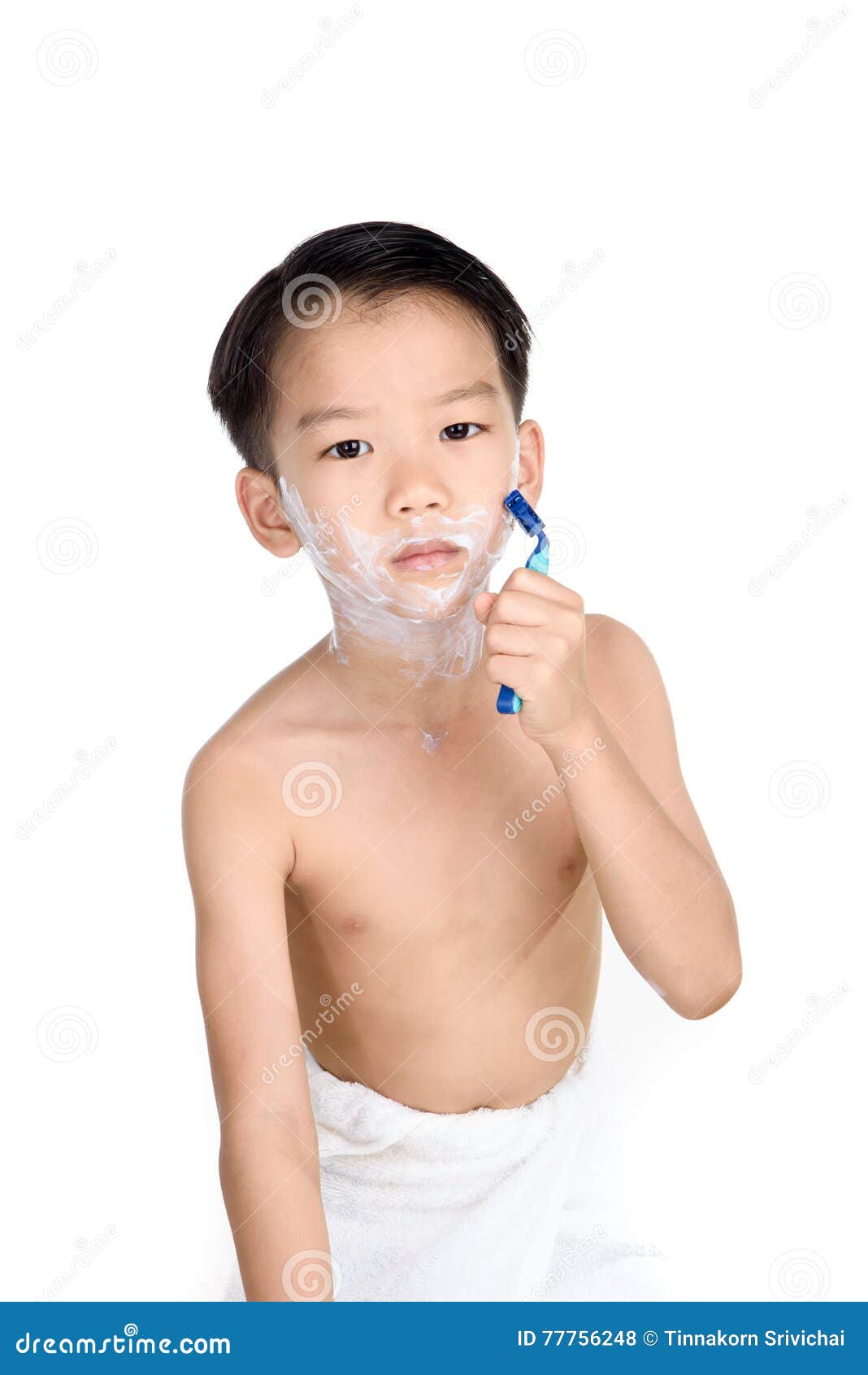 Boy and shaver stock photo. Image of preparation, beauty - 77756248