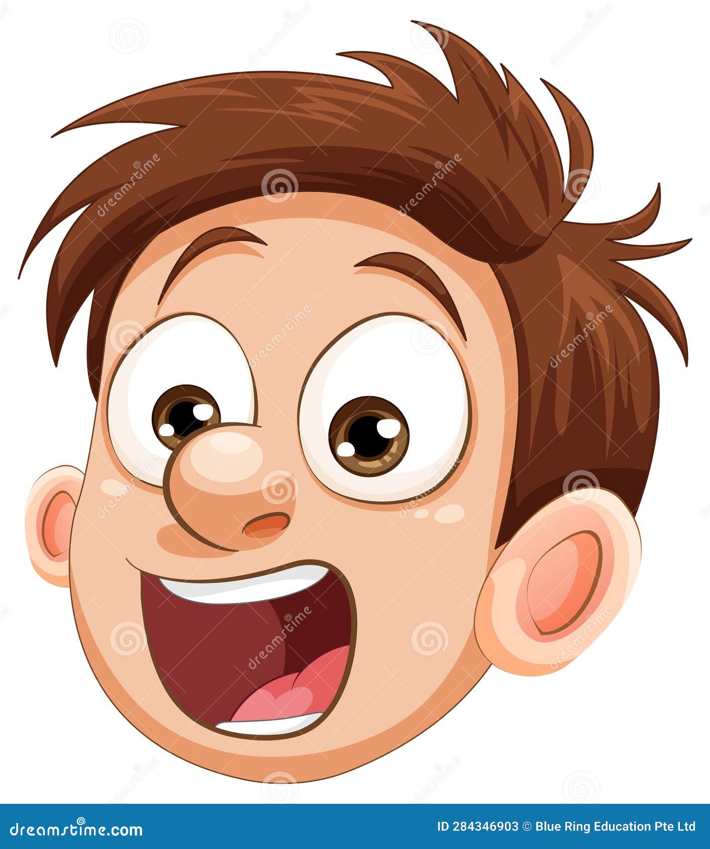 Boy with Shocked Expression Vector Stock Vector - Illustration of clip ...