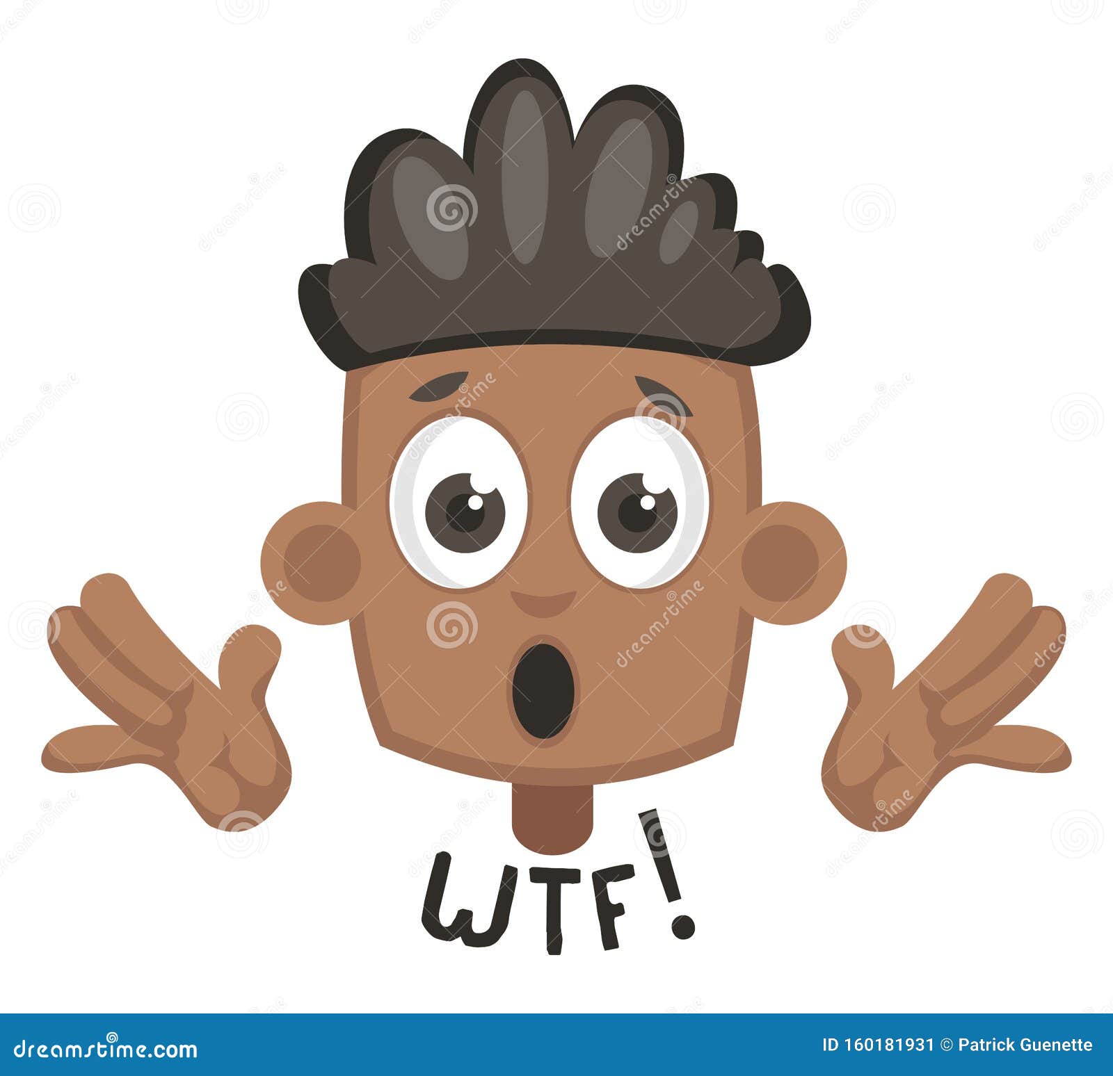 Boy is Shocked, Illustration, Vector Stock Vector - Illustration of ...