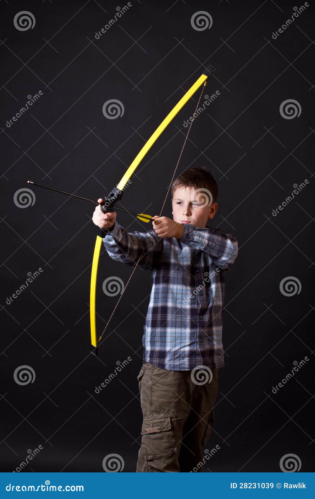 Boy shoots a bow stock image. Image of arrow, shoot, activity - 28231039