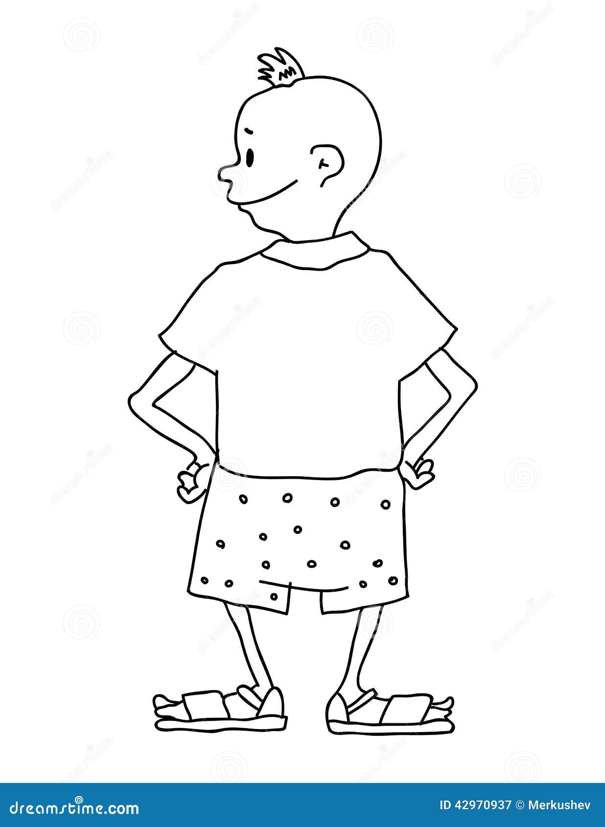 Boy in Shorts, Vector Illustration Stock Vector - Illustration of smile ... Boy in Shorts, Vector Illustration Stock Vector - Illustration of smile ...