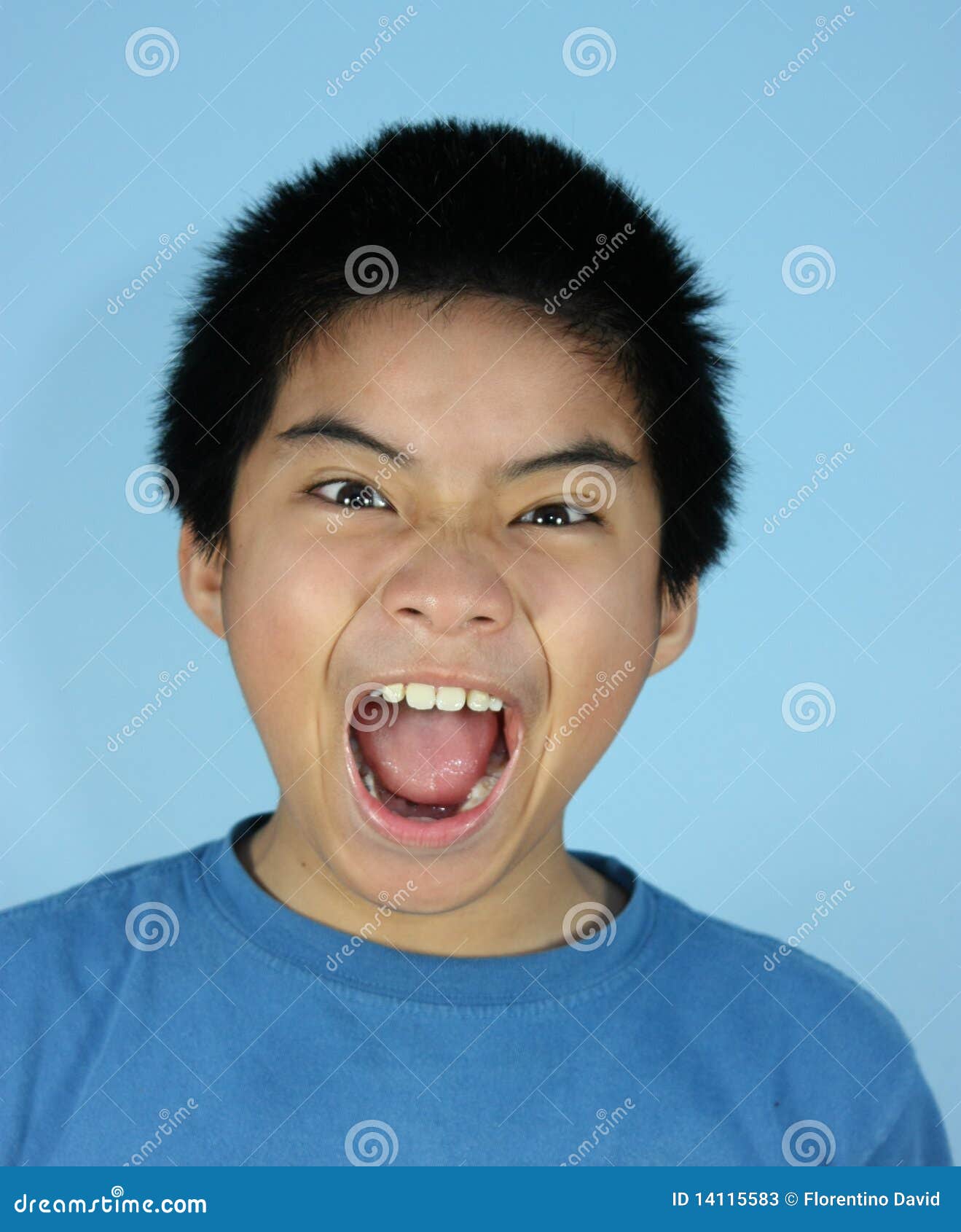 A boy shouting stock image. Image of shouting, facial - 14115583