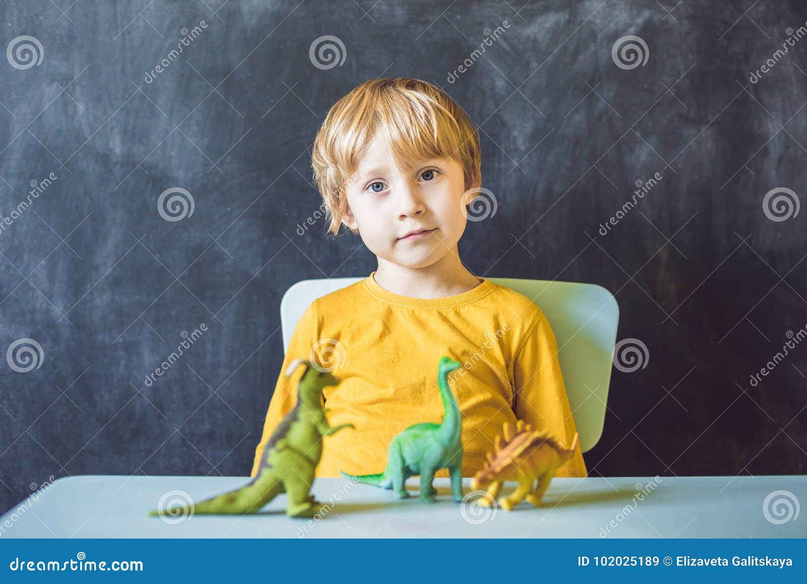 Boy Showing a Dinosaur As a Paleontologist Stock Image - Image of enjoy ...