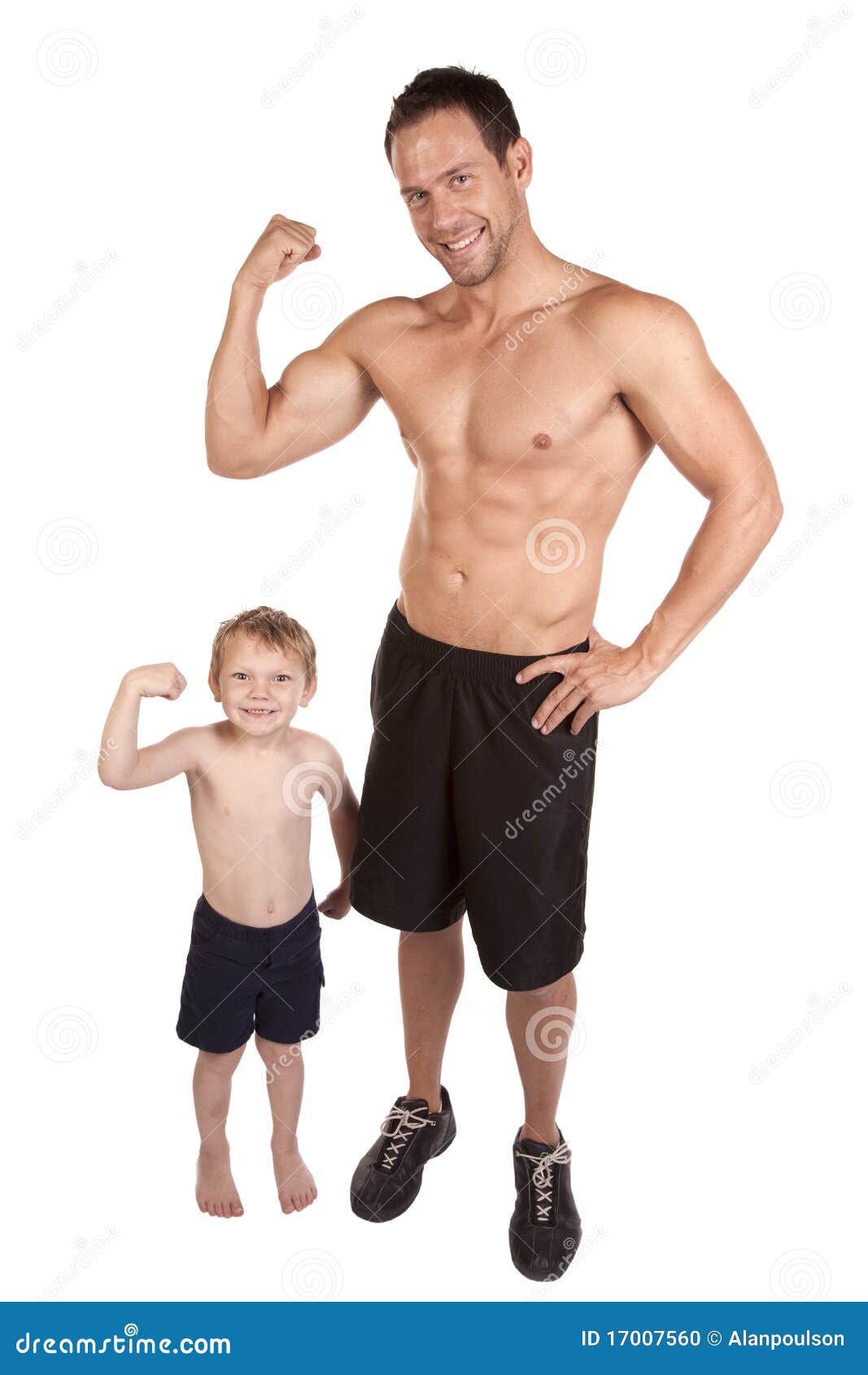 Boy showing muscles stock photo. Image of flexing, portrait - 17007560