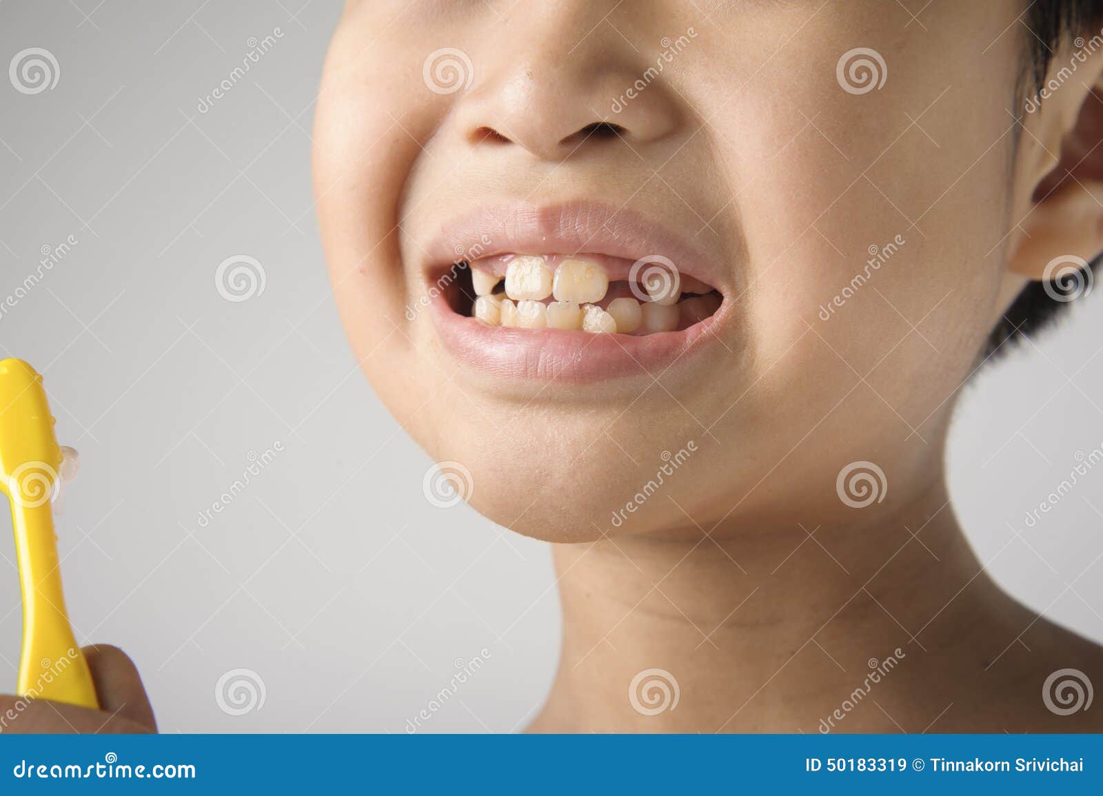 Boy showing teeth stock image. Image of paste, grow, children - 50183319