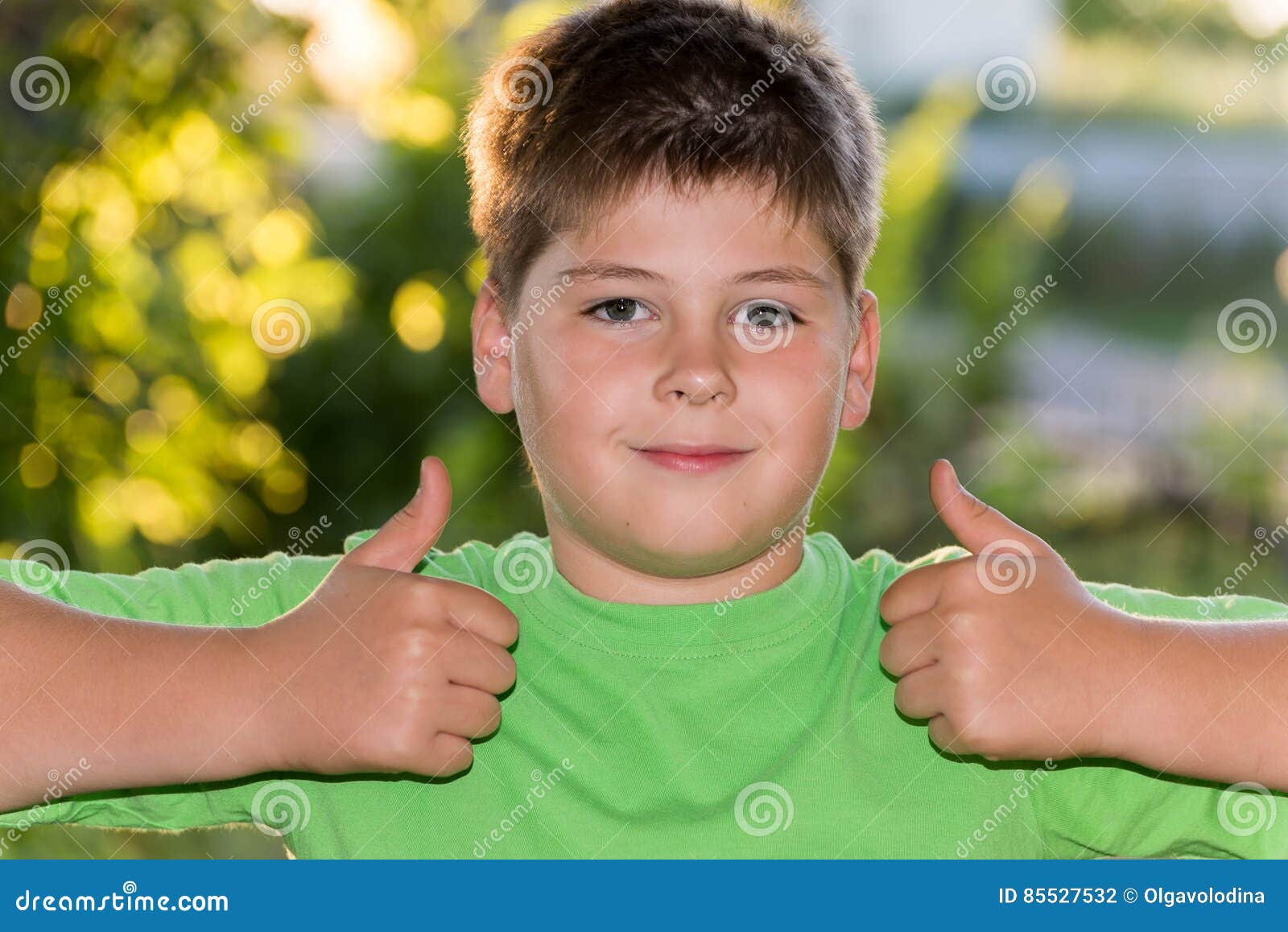 Boy Shows Gesture that All is Well Stock Photo - Image of people ...