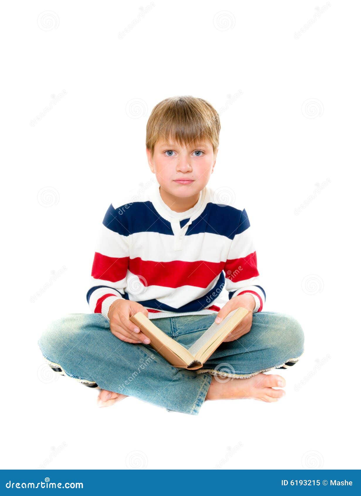 Boy sitting stock image. Image of read, portraits, childhood - 6193215