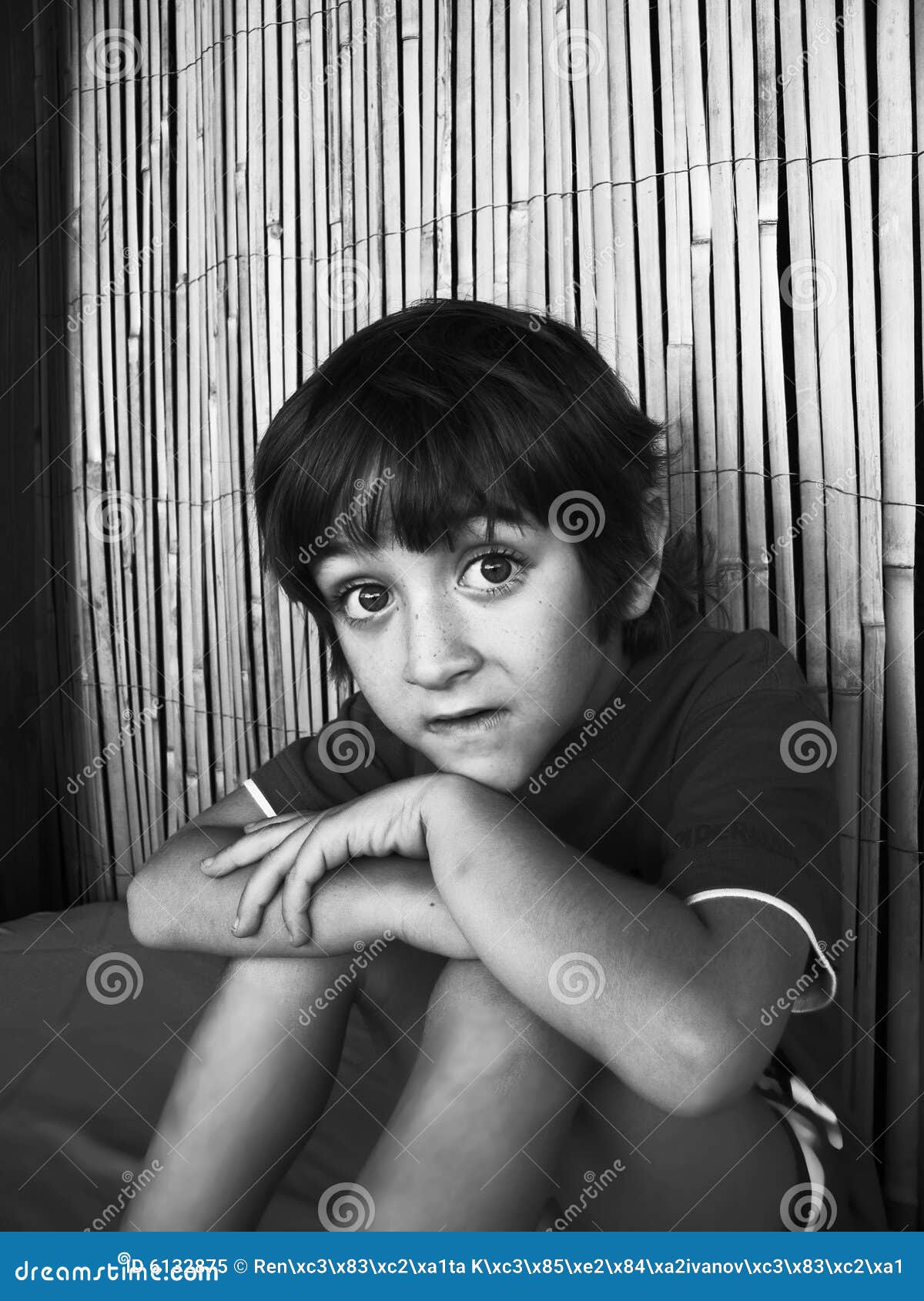 Boy sitting alone stock image. Image of rest, happy, brother - 6132875