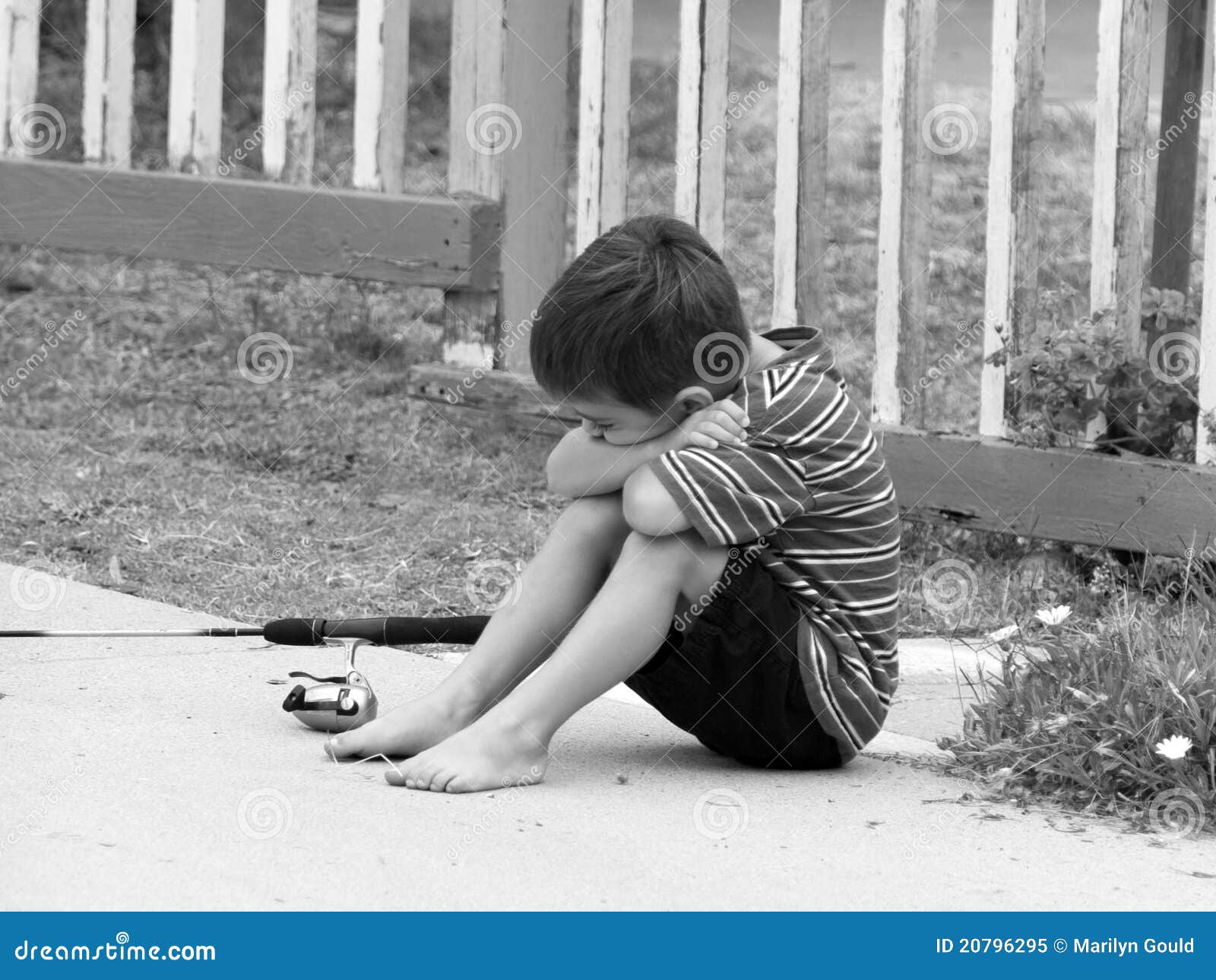 Boy Sitting Disappointed Stock Image | CartoonDealer.com #20796295