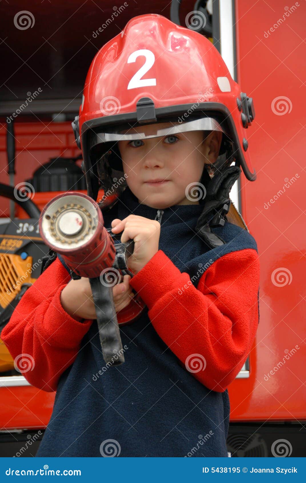 Boy is Sitting in a Fire Truck Stock Image - Image of emergency, hero ...