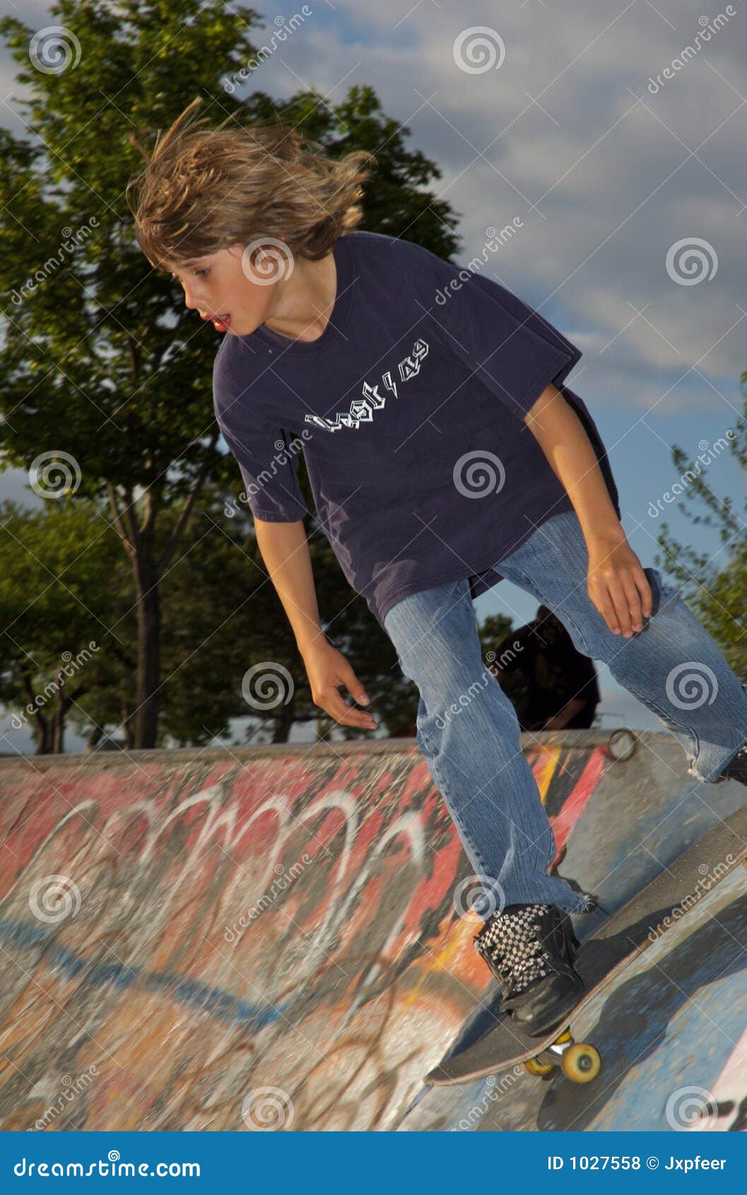 Boy at the Skate Park stock photo. Image of skating, helmet - 1027558