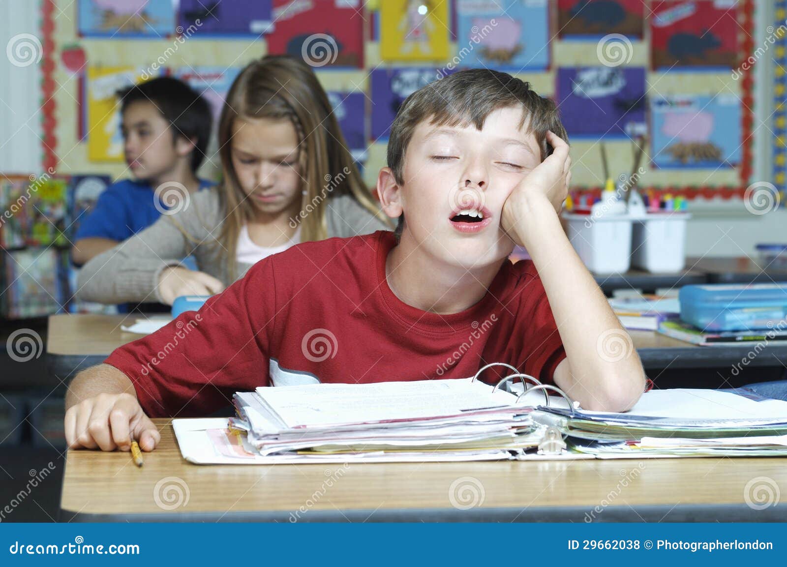 Boy Sleeping In Classroom Royalty Free Stock Photos - Image: 29662038