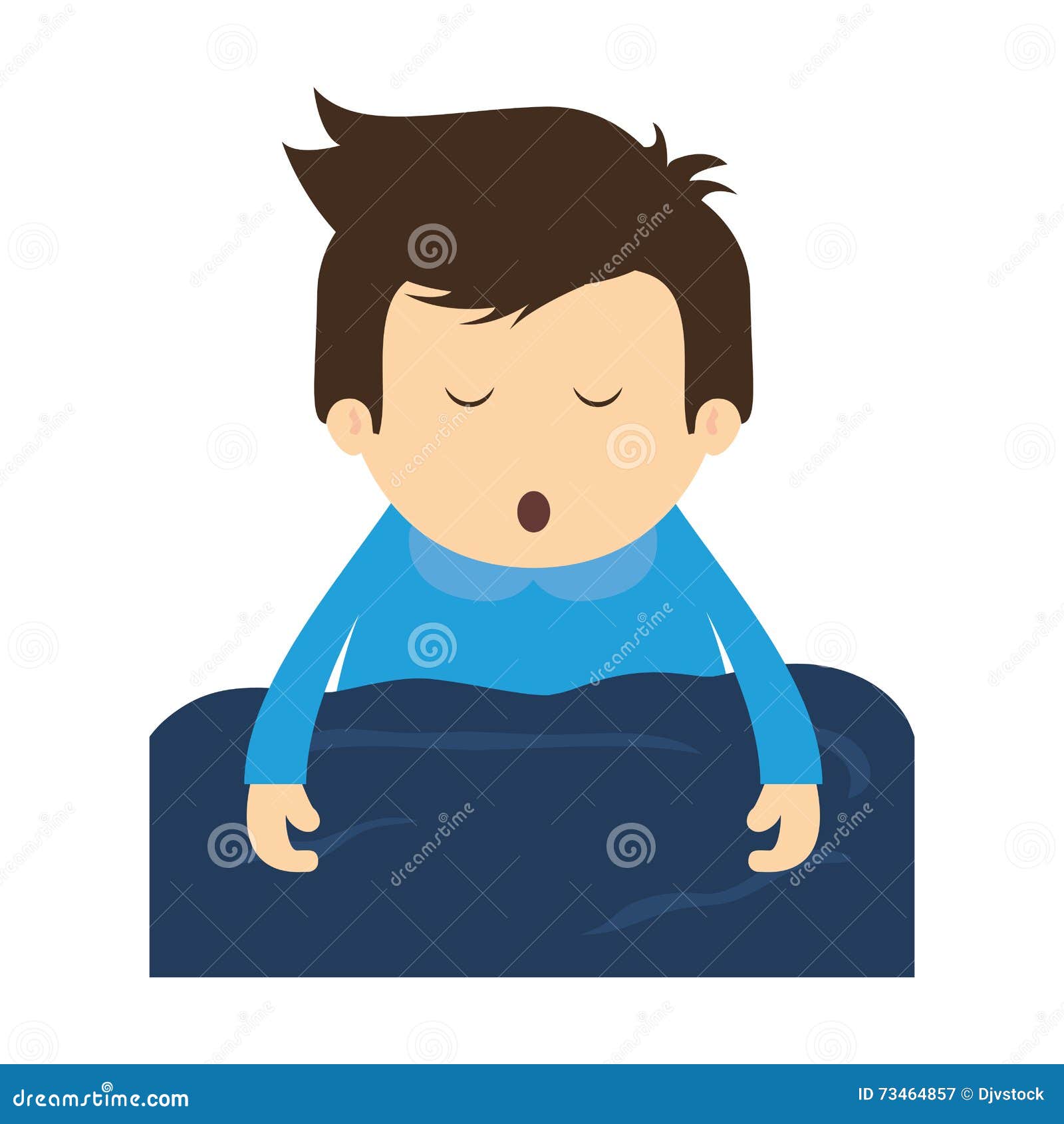 Boy Sleeping Icon. Resting and Sleep Design. Vector Graphic Stock ...