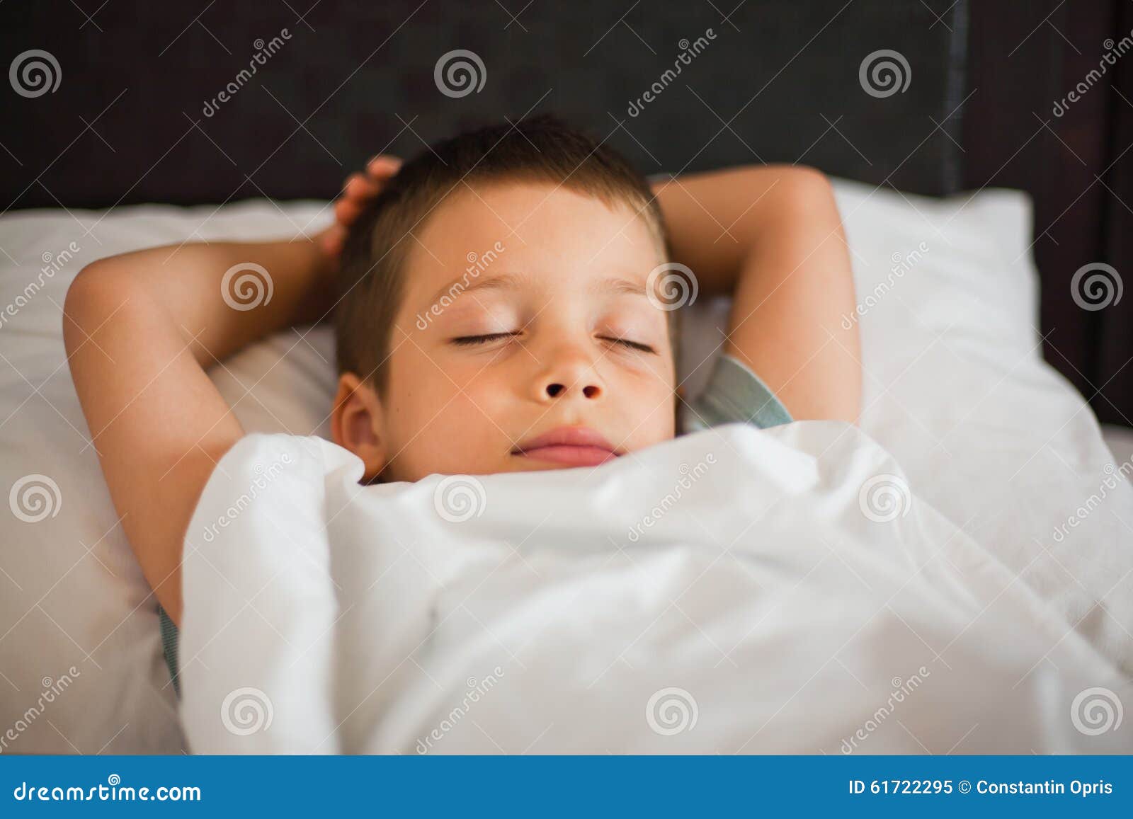 Boy sleeping stock image. Image of lounging, pillow, eyes - 61722295