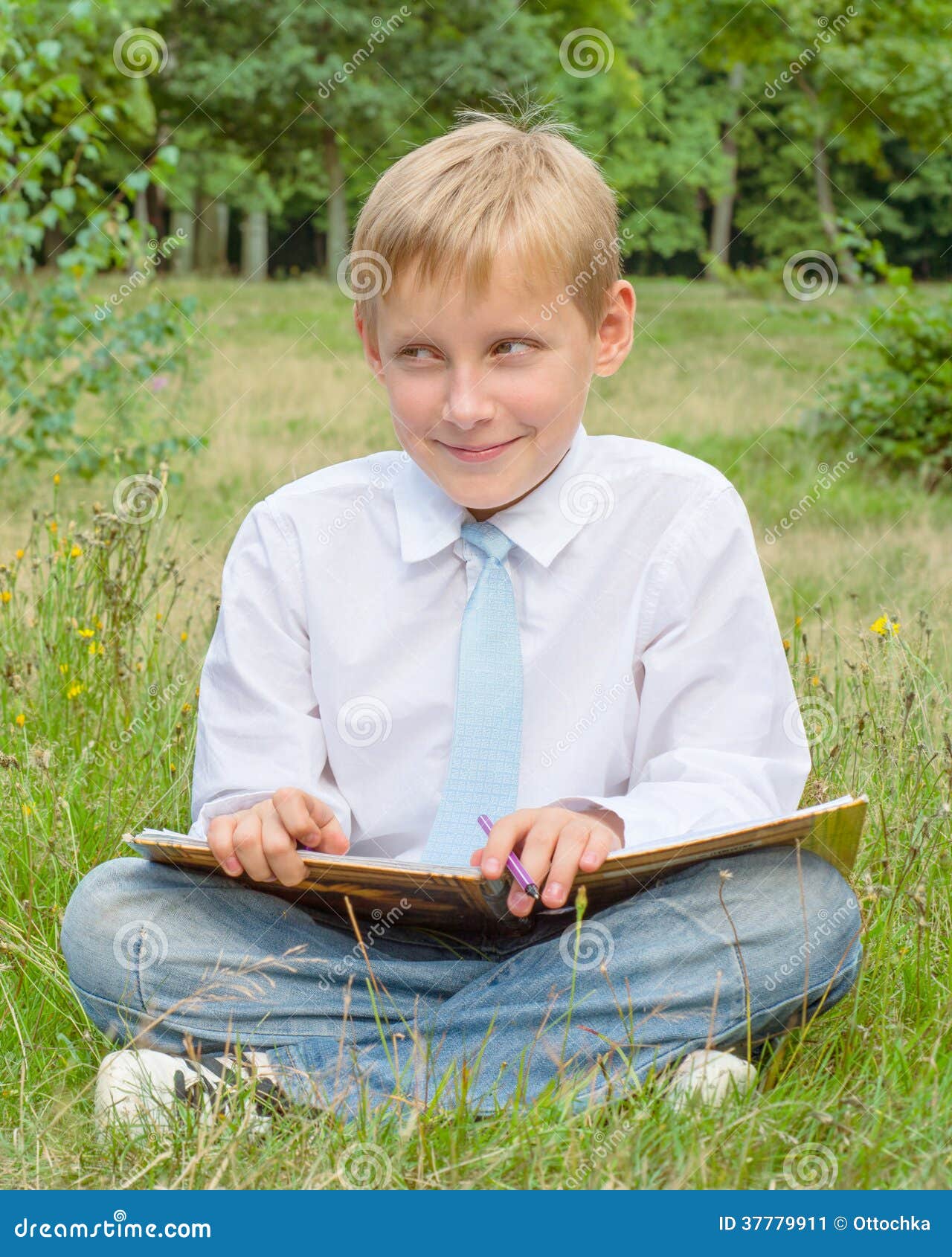 Boy with a Sly Look on His Face Stock Image - Image of education, study ...