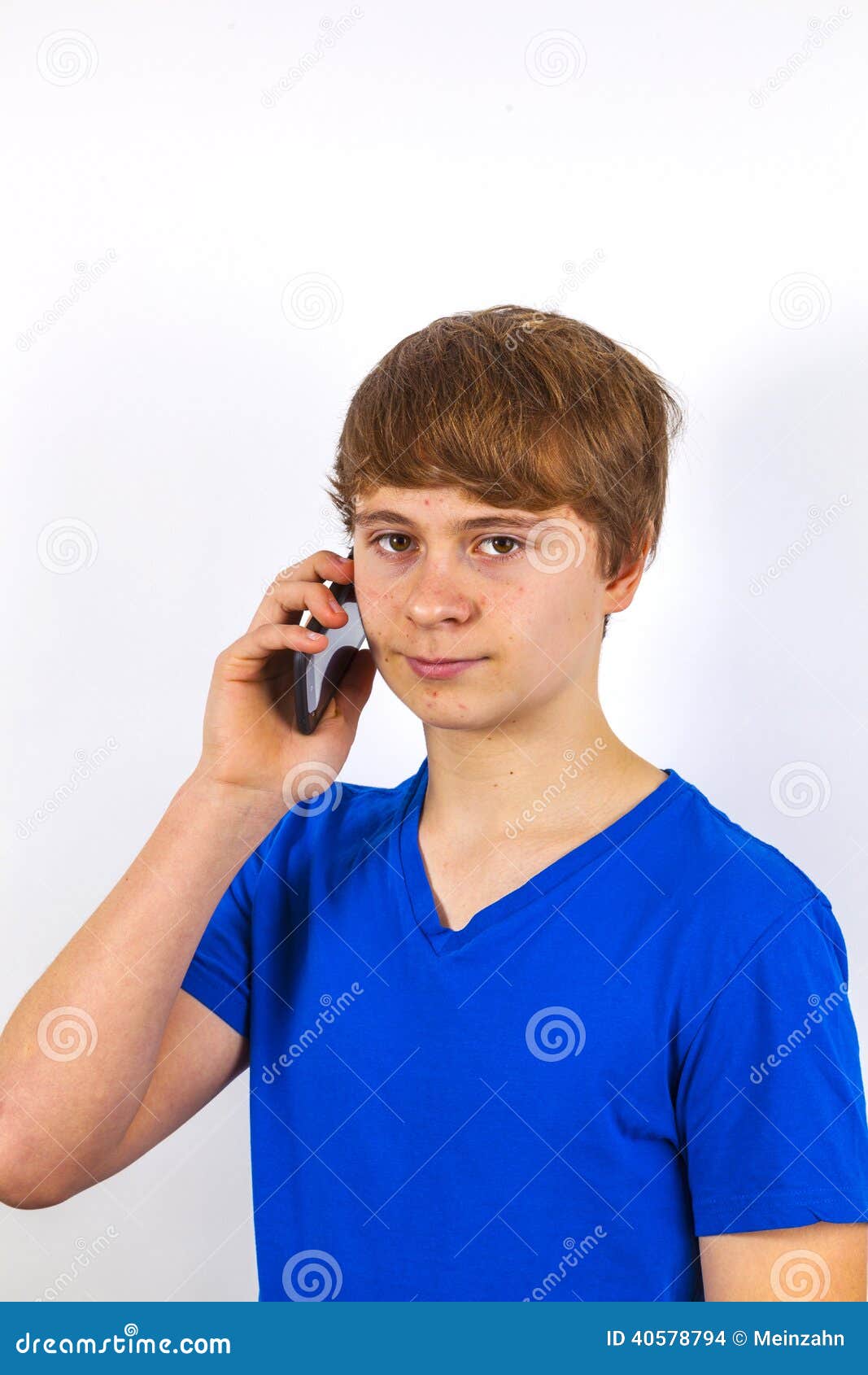 Boy with Smartphone stock photo. Image of hand, adorable - 40578794