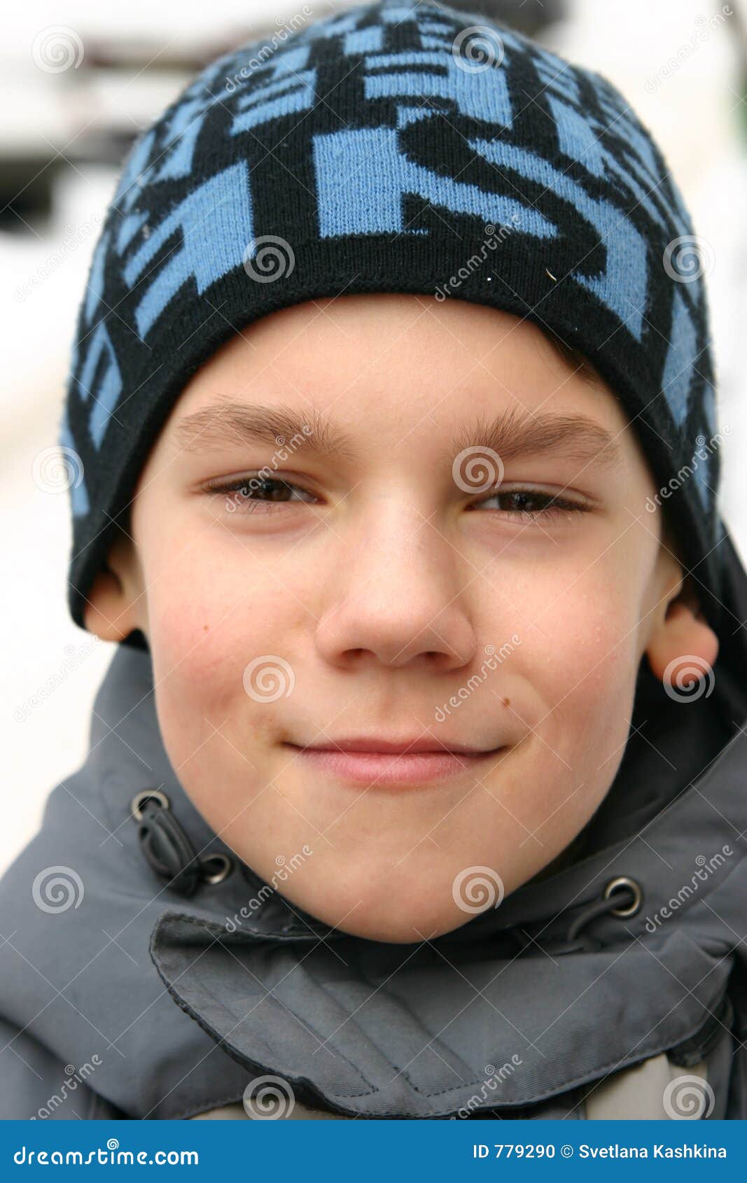 Boy with a smile stock photo. Image of winter, smiles, looks - 779290