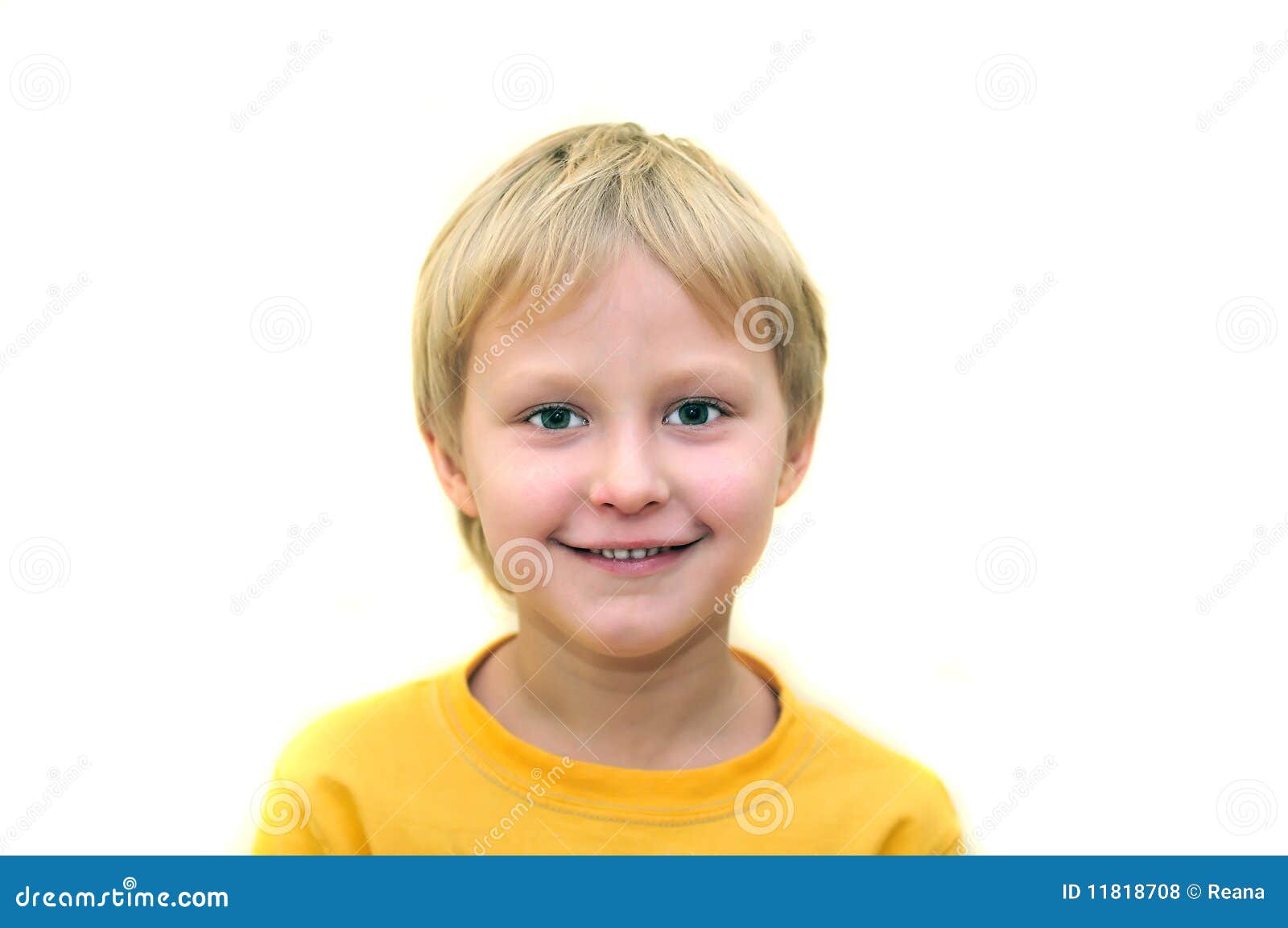 Boy is smiling stock photo. Image of portrait, isolate - 11818708
