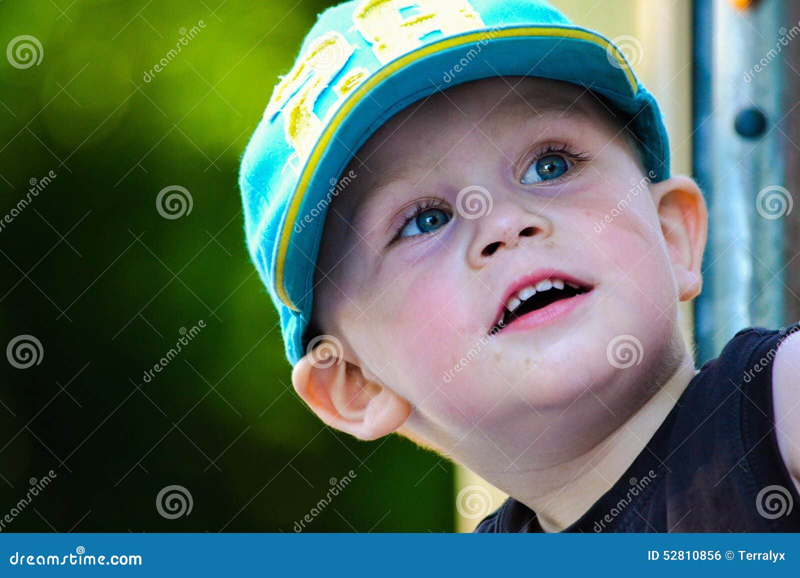 Boy smiling stock photo. Image of laugh, blue, happiness - 52810856