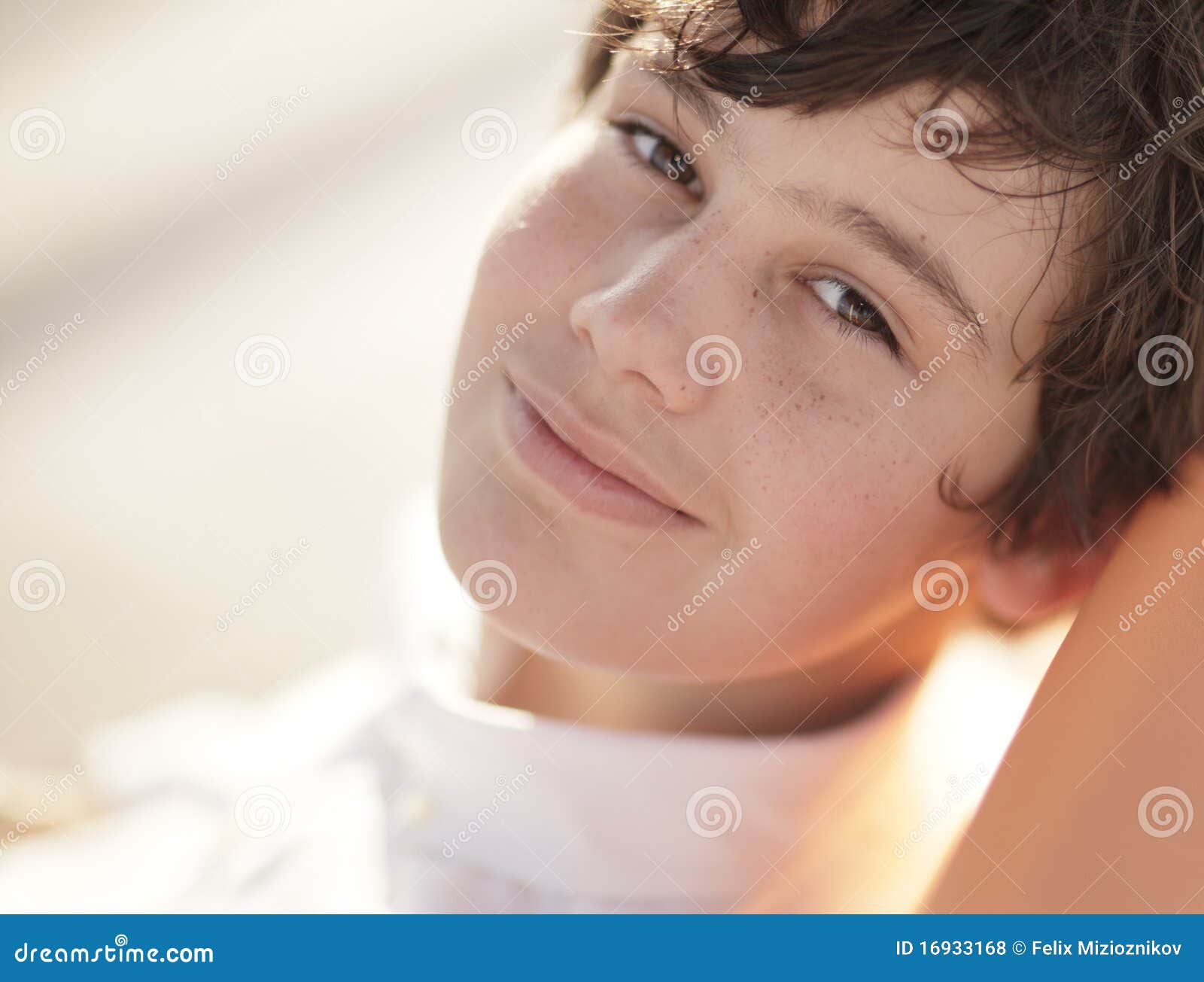 Boy smiling at the camera stock photo. Image of child - 16933168