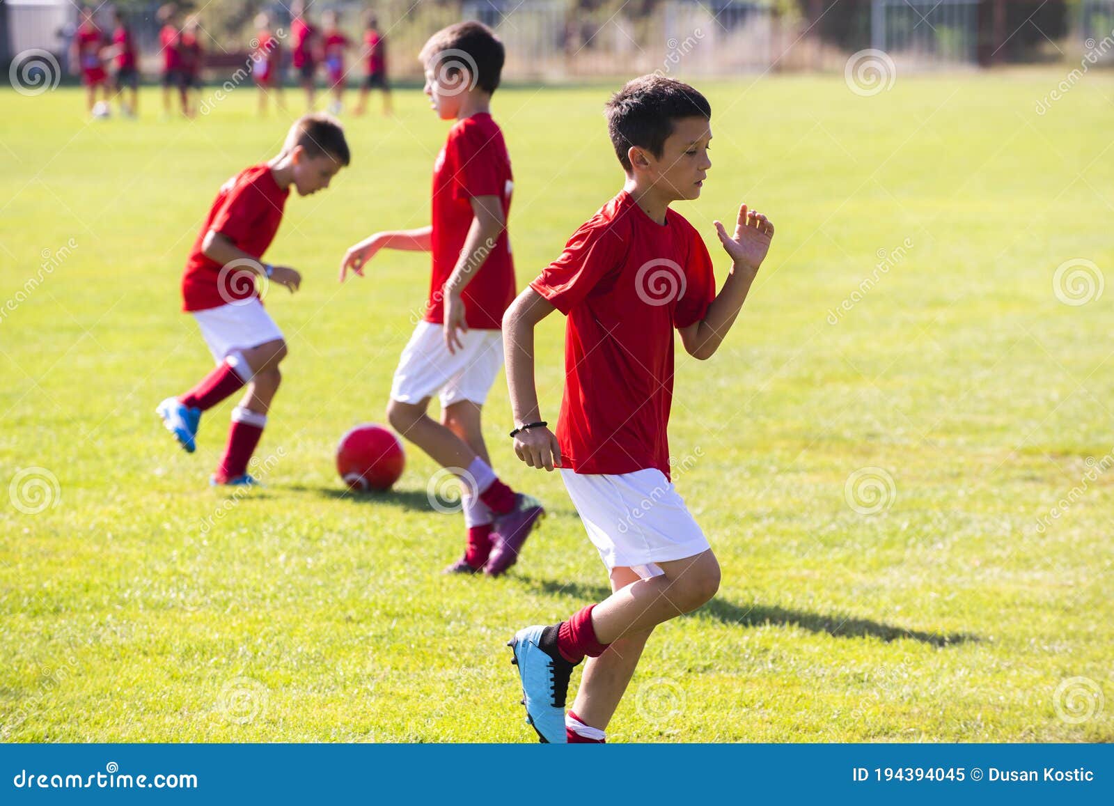 Boy Soccer Player in Training Stock Image - Image of practice, ball ...