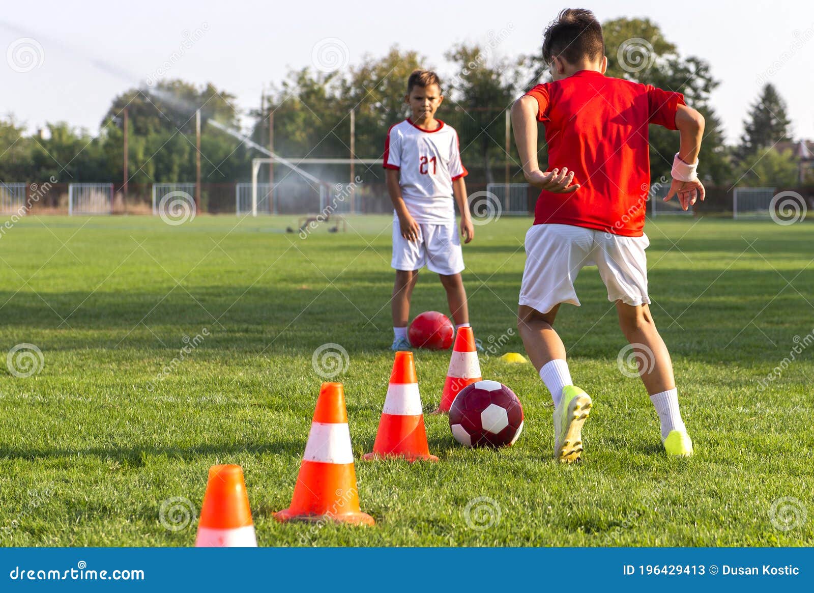 Boy Soccer Player in Training Stock Image - Image of teamwork, sports ...