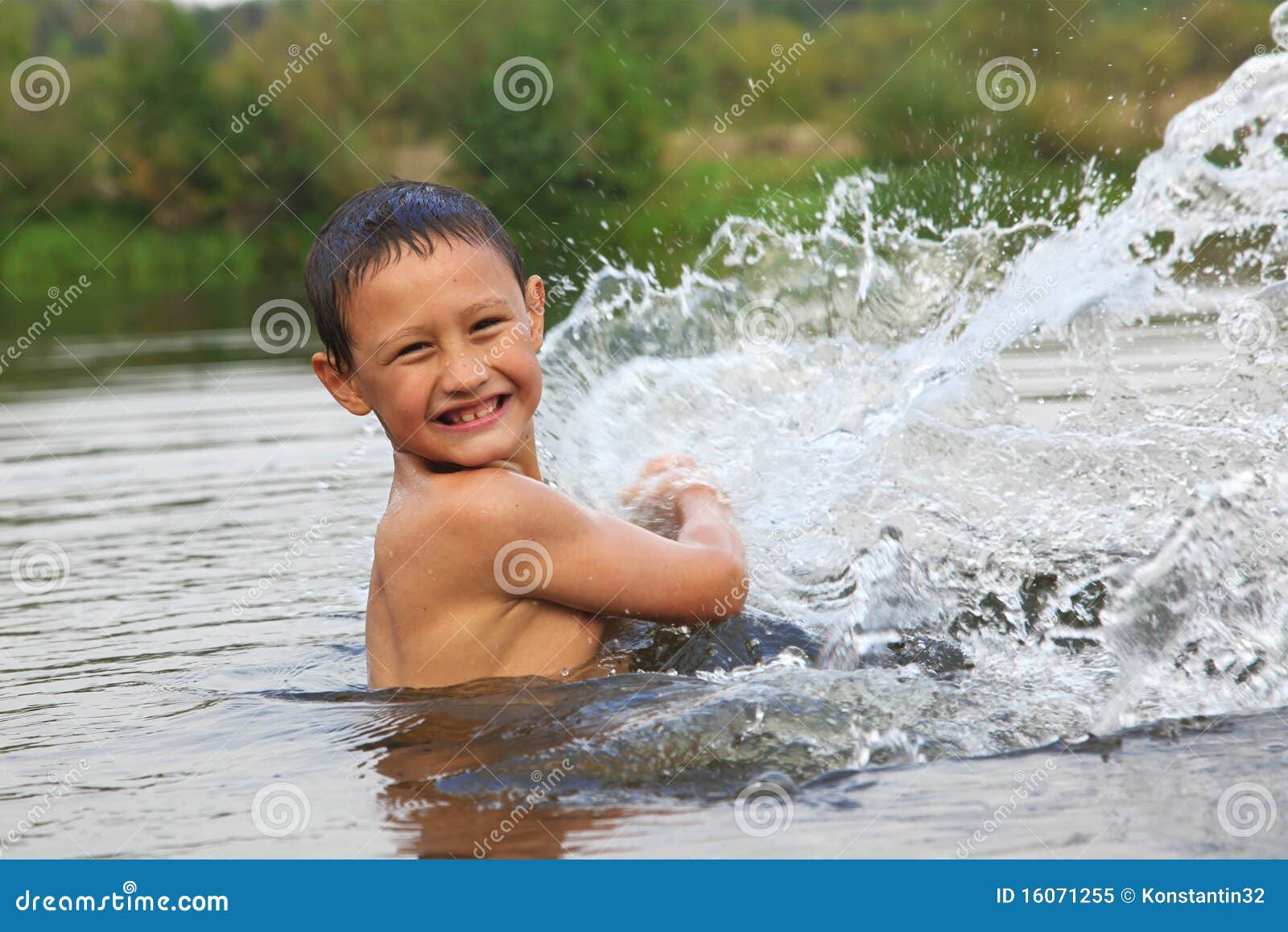Boy with splash stock image. Image of burst, smile, explosion - 16071255