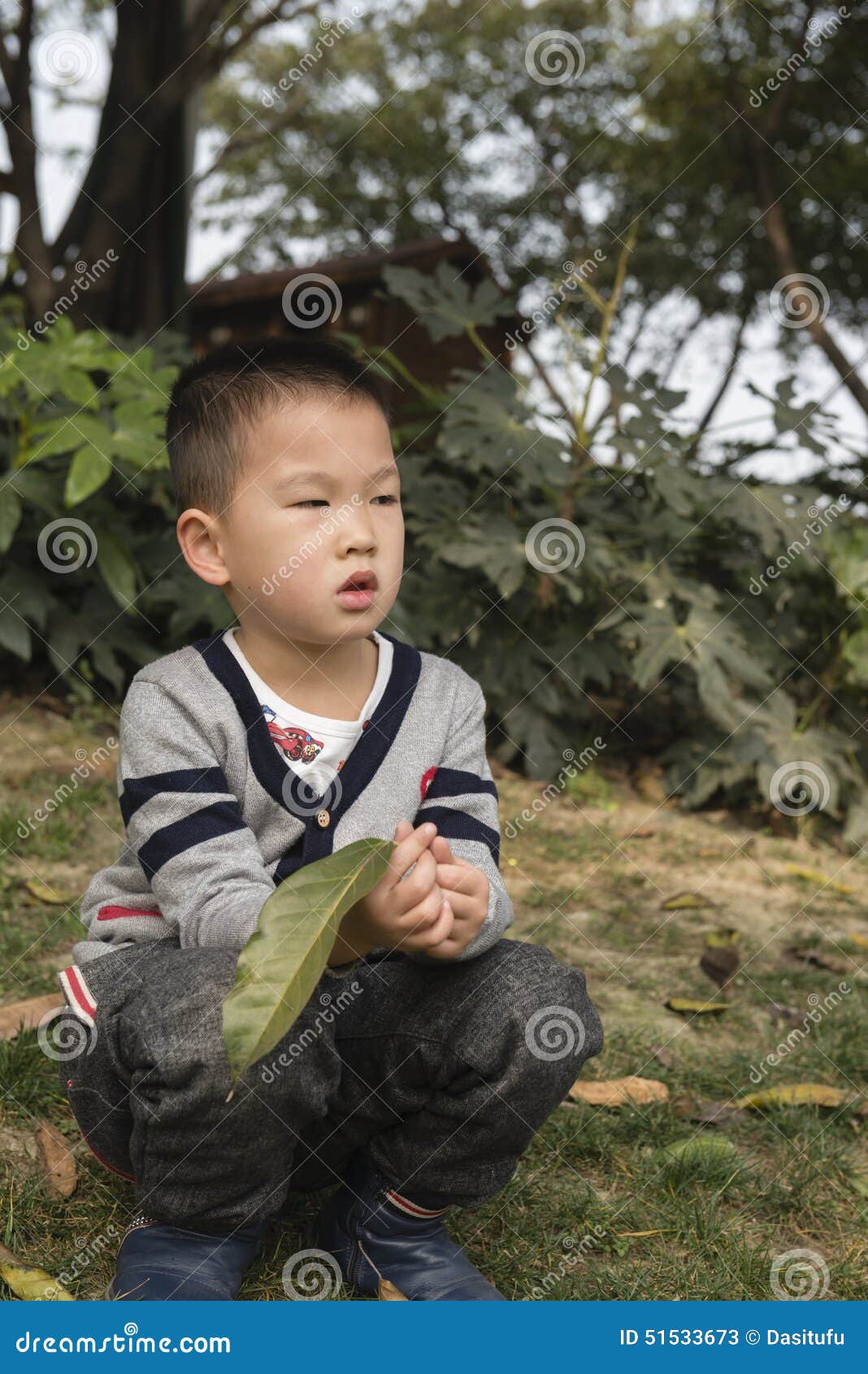 Boy squat stock image. Image of china, lifestyle, contemplate - 51533673