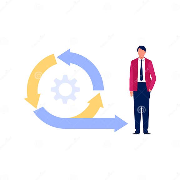 The Boy Stands Near the Repetition Loop Stock Illustration ...