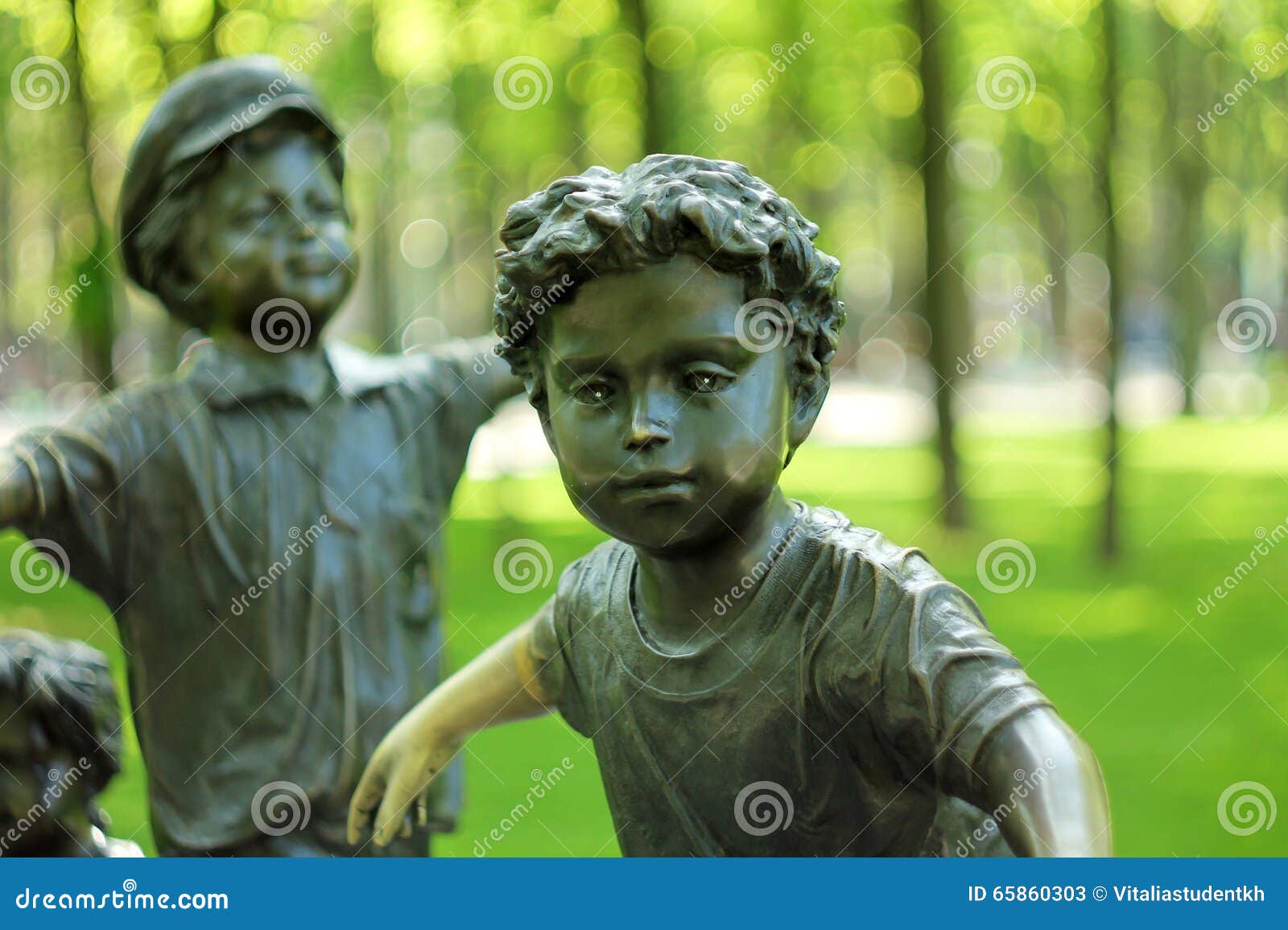 Boy statue stock image. Image of grave, monument, romance - 65860303