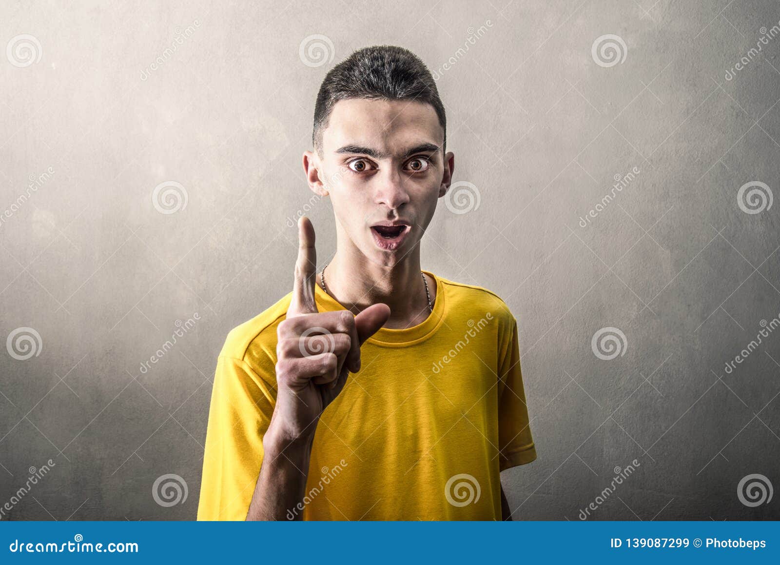 Boy by Stern and Angry Look Stock Image - Image of portrait, bully ...