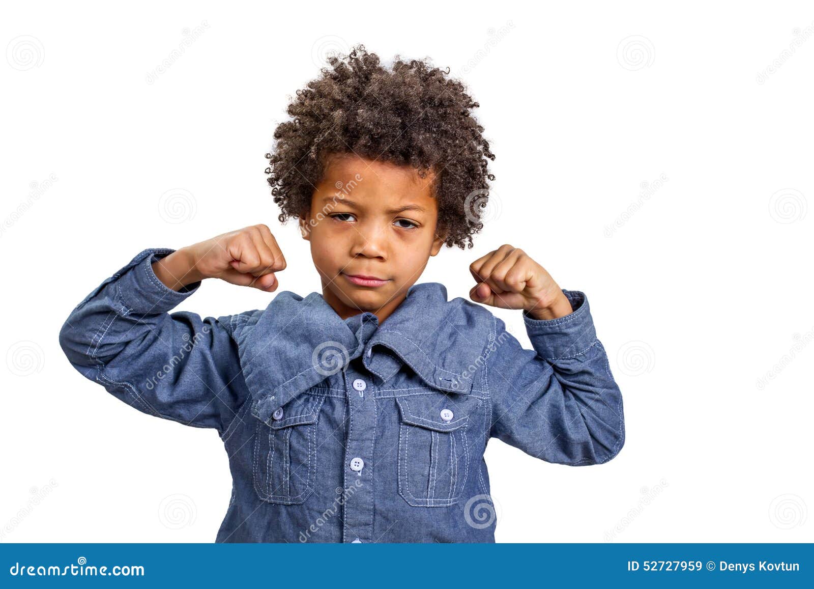 Boy strongman stock image. Image of mulatto, childhood - 52727959
