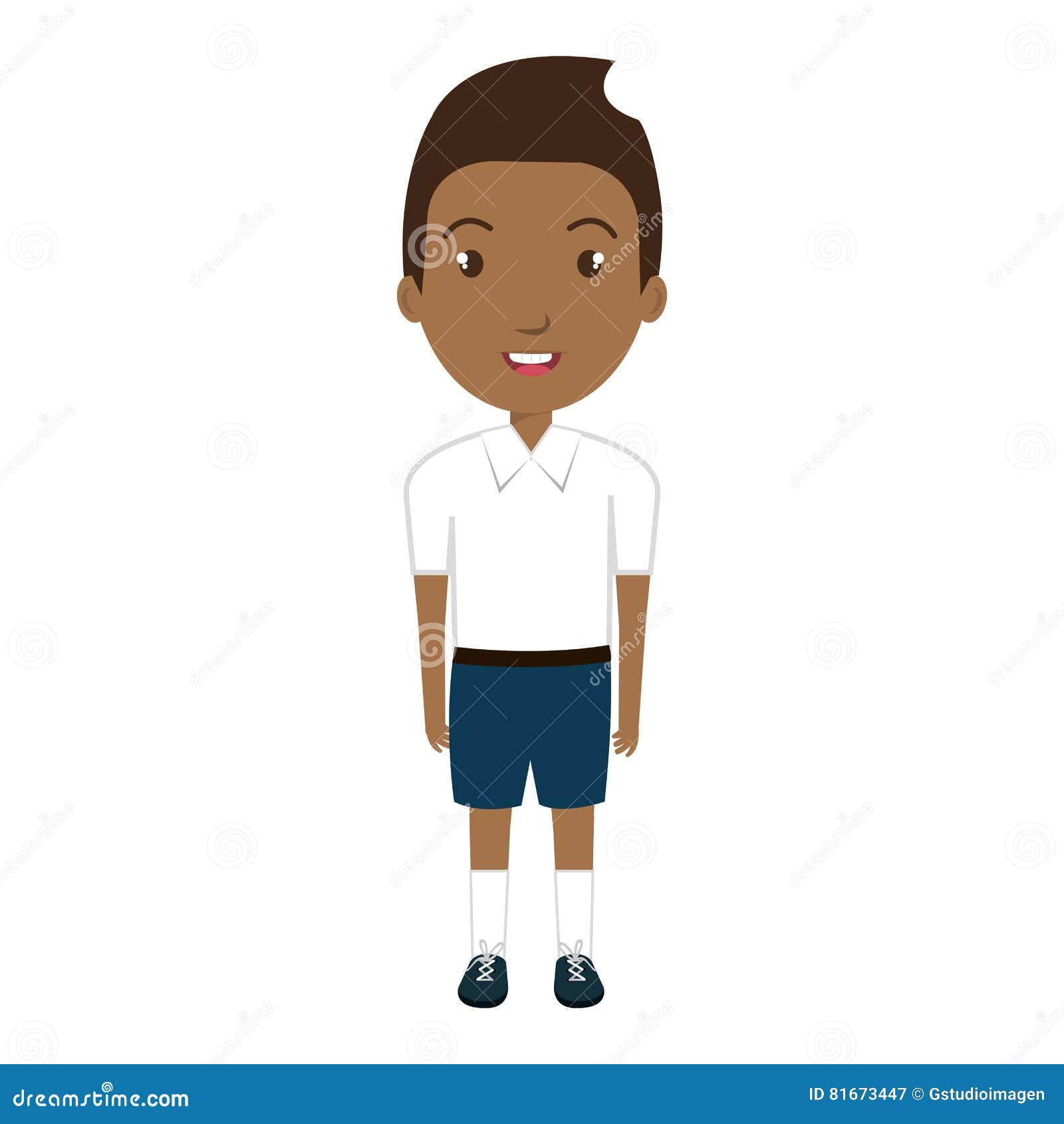 Boy Student Character Isolated Icon Stock Vector - Illustration of ...