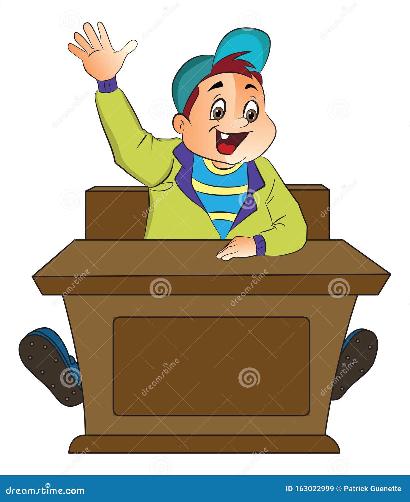 Boy Student, illustration stock vector. Illustration of smart - 163022999