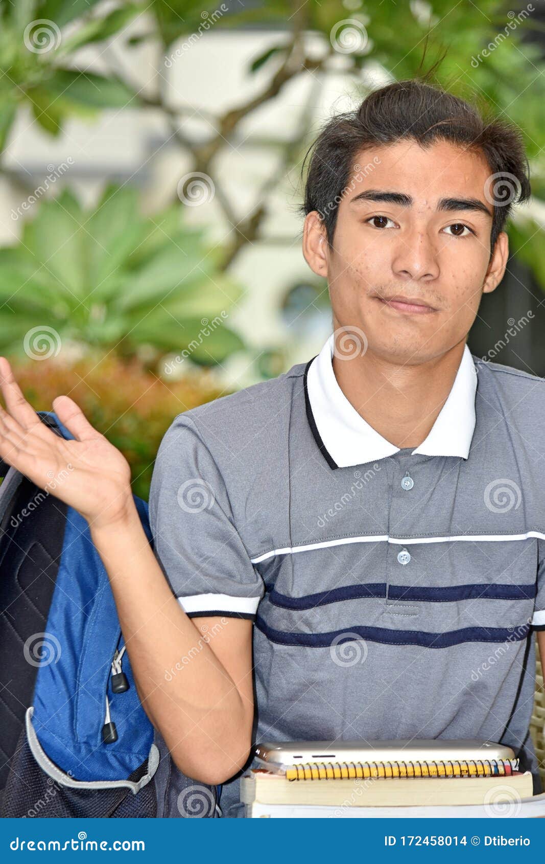A Boy Student Making a Decision Stock Photo - Image of deciding ...