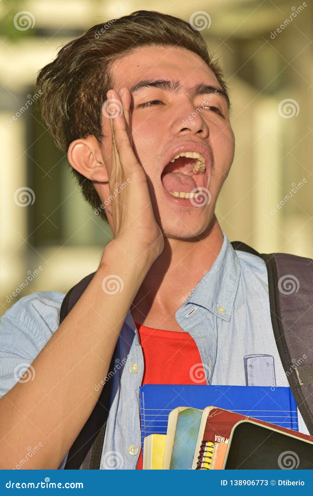 A Boy Student Shouting stock image. Image of loud, youth - 138906773