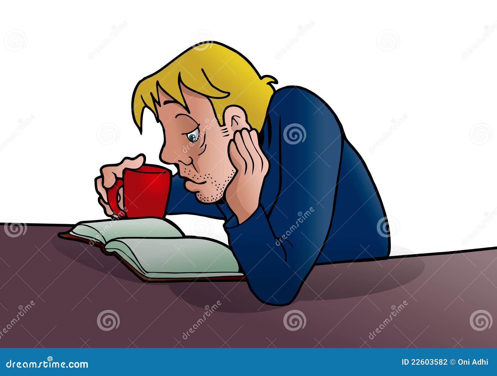 Boy study stock illustration. Illustration of learning - 22603582