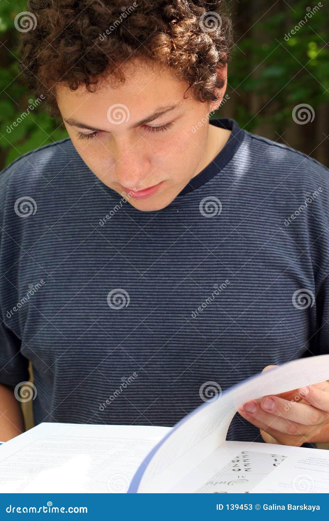 Boy studying stock image. Image of study, school, teen - 139453