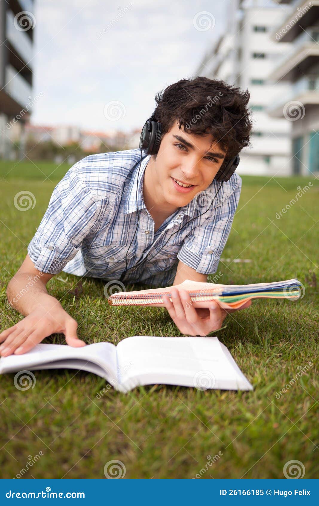 Boy studying stock image. Image of adult, nature, school - 26166185