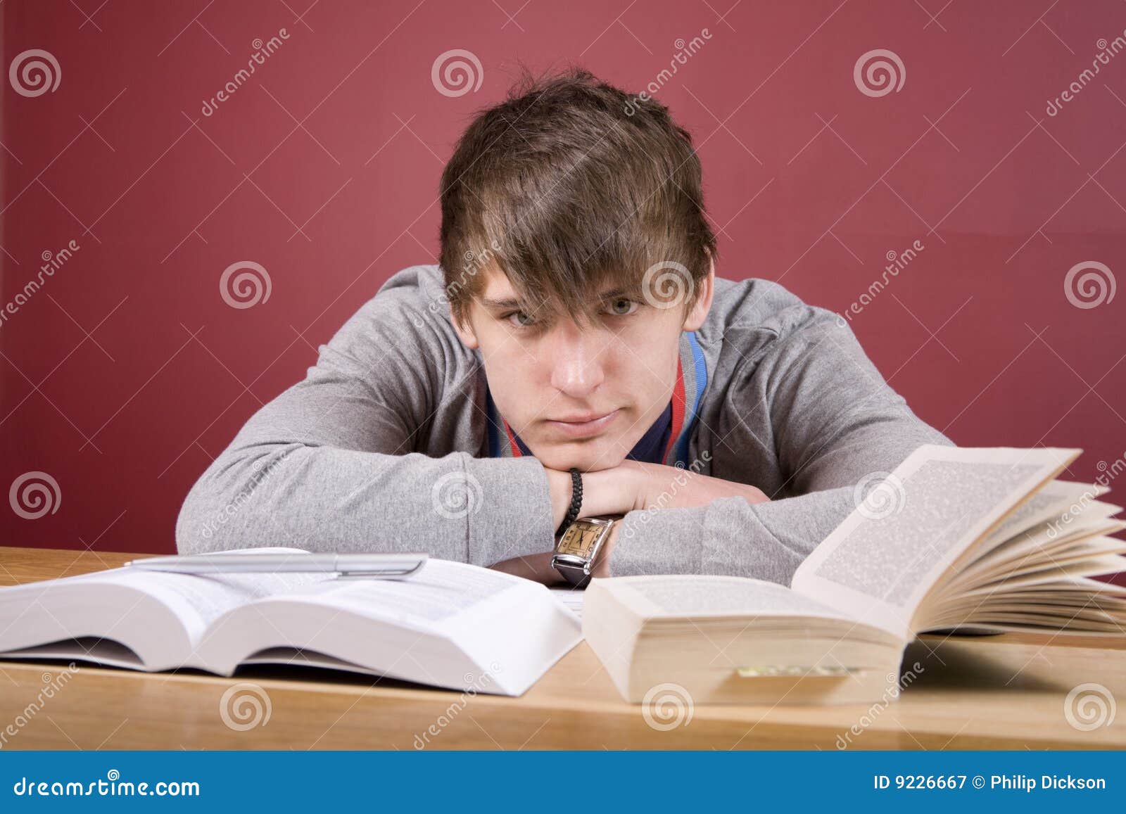 Boy Studying stock image. Image of academic, revise, cool - 9226667