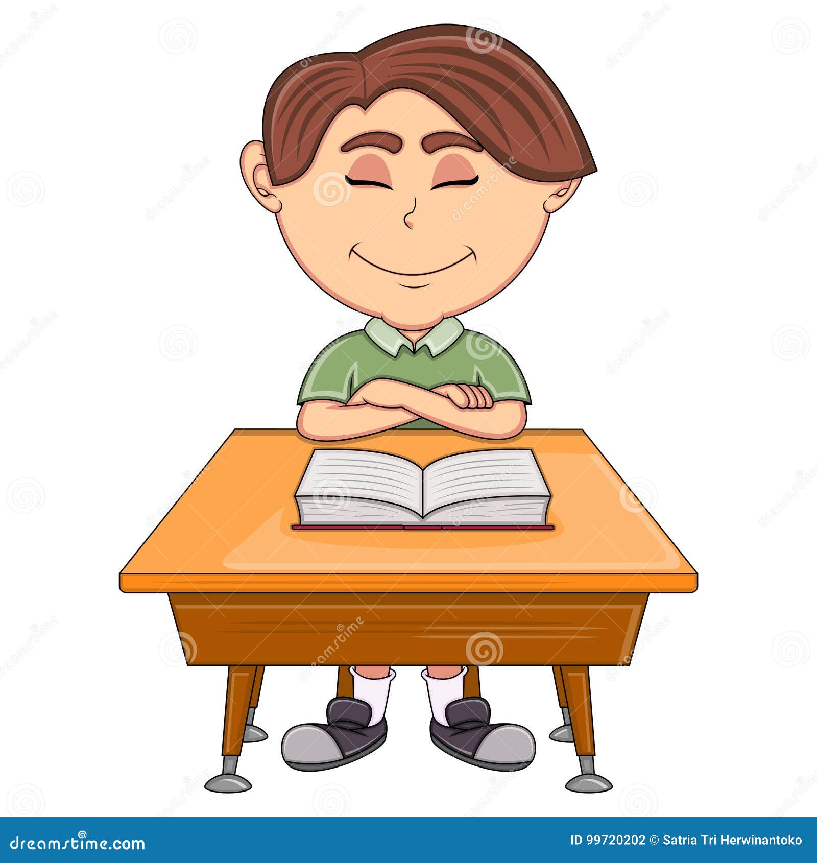 School Table Vector Illustration | CartoonDealer.com #26044008