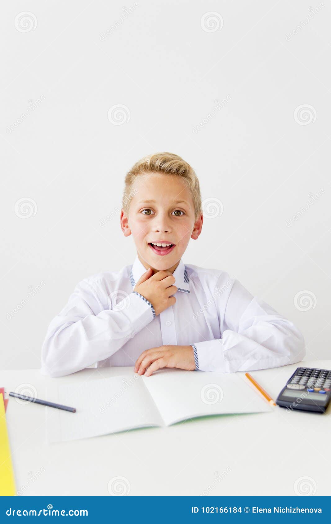 Boy is studying stock photo. Image of people, education - 102166184